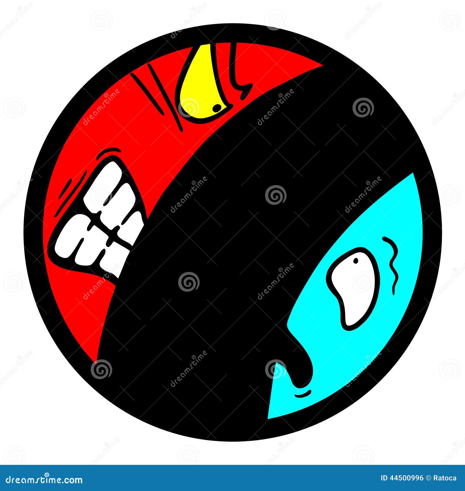 Icon rebel stock vector. Illustration of angry, blue - 44500996
