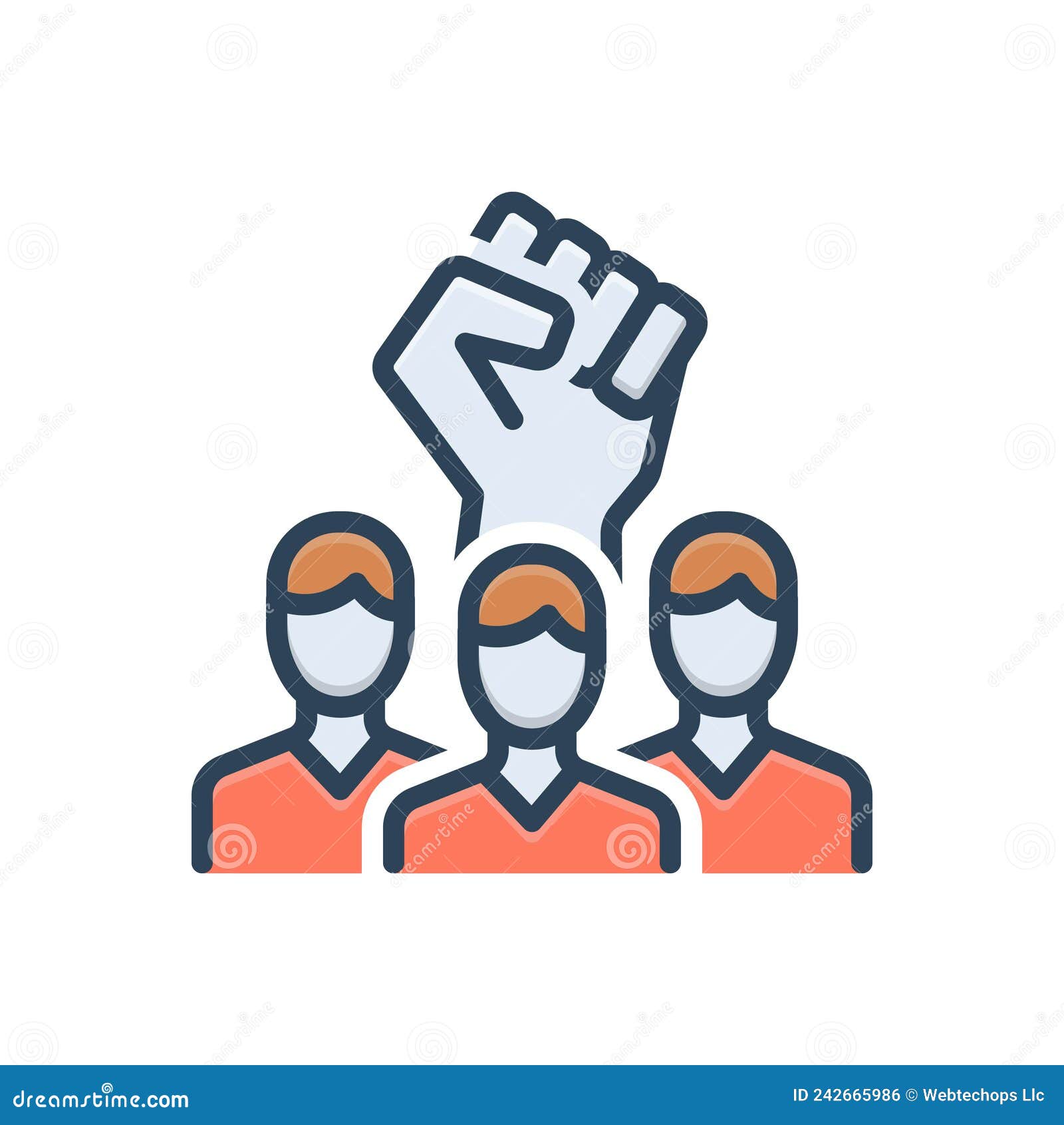 Color Illustration Icon for Rebel, Insurgent and Revolution Stock ...