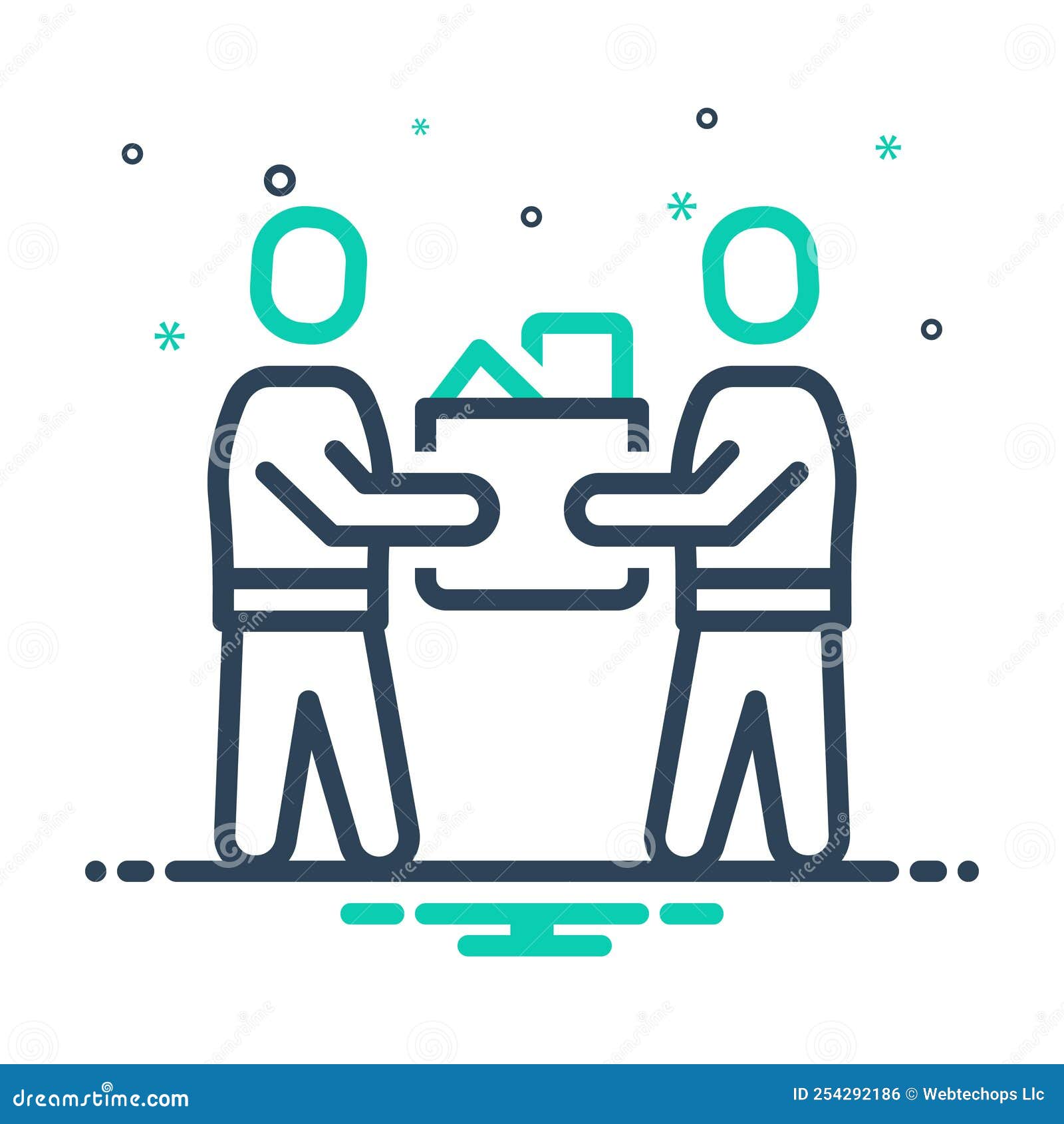 Mix Icon for Receive, Get and Obtain Stock Vector - Illustration of ...