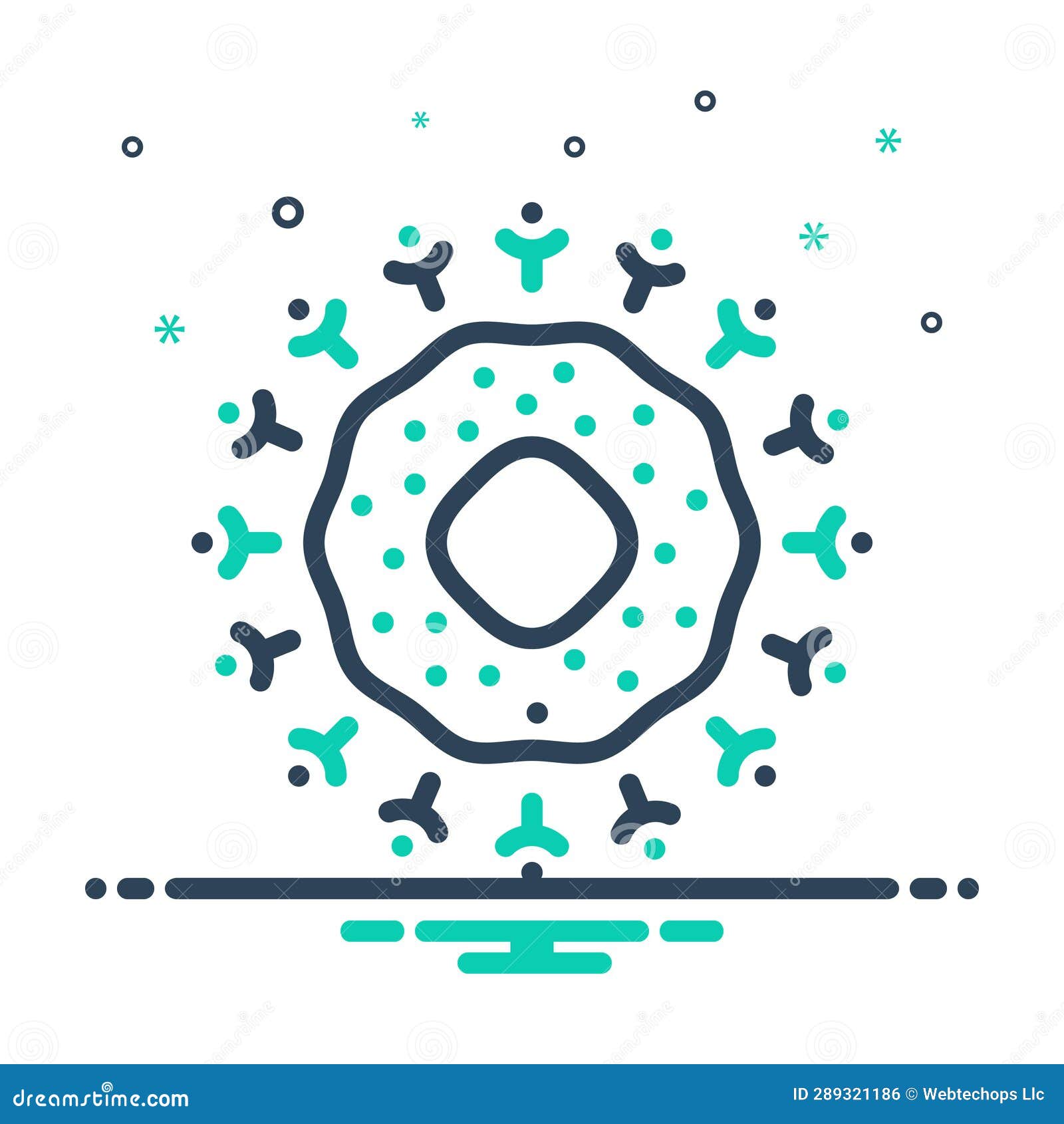Mix Icon for Receptor, Nerve and Sense Stock Vector - Illustration of ...