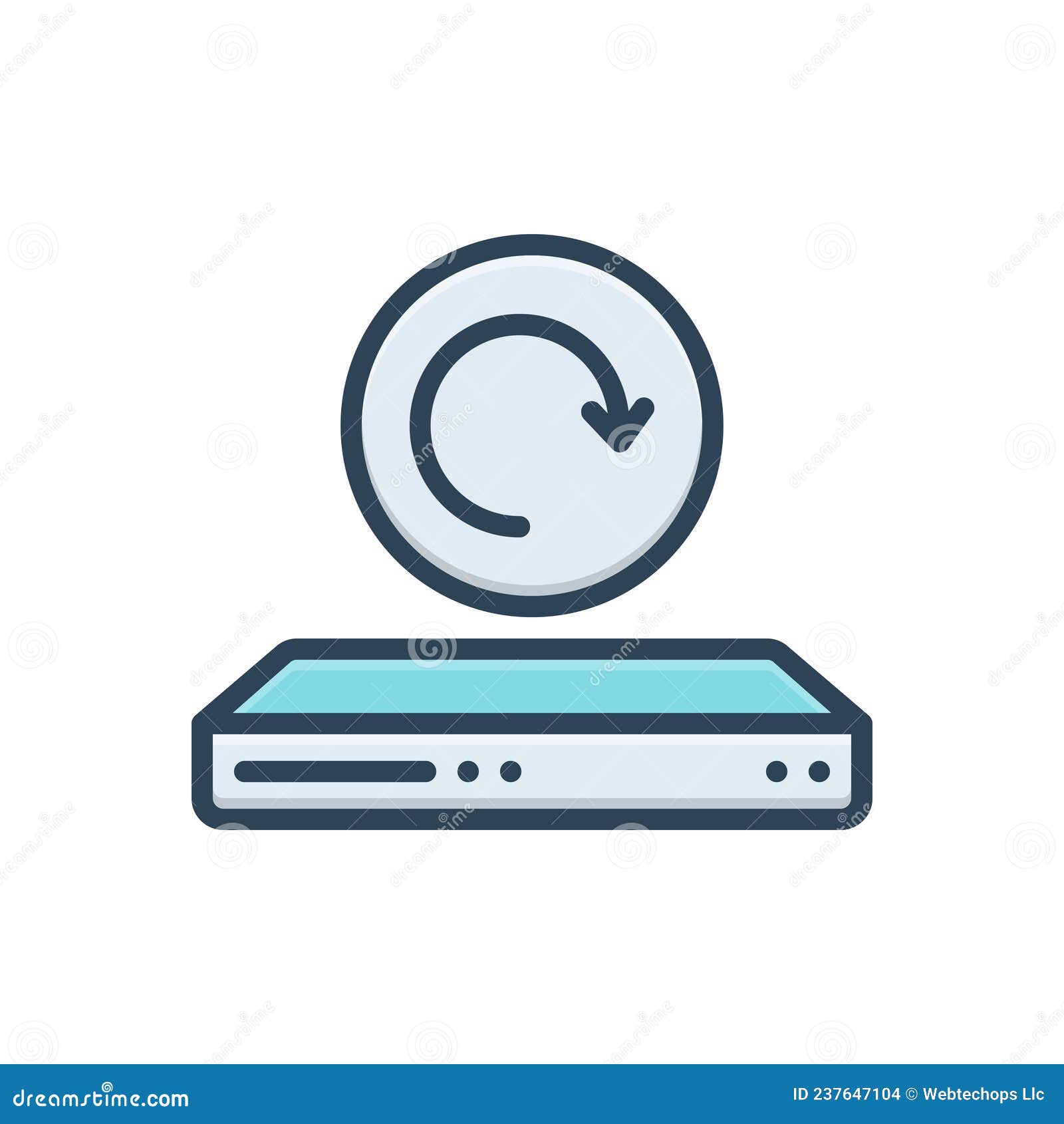 Color Illustration Icon for Recover, Software and Transfer Stock ...