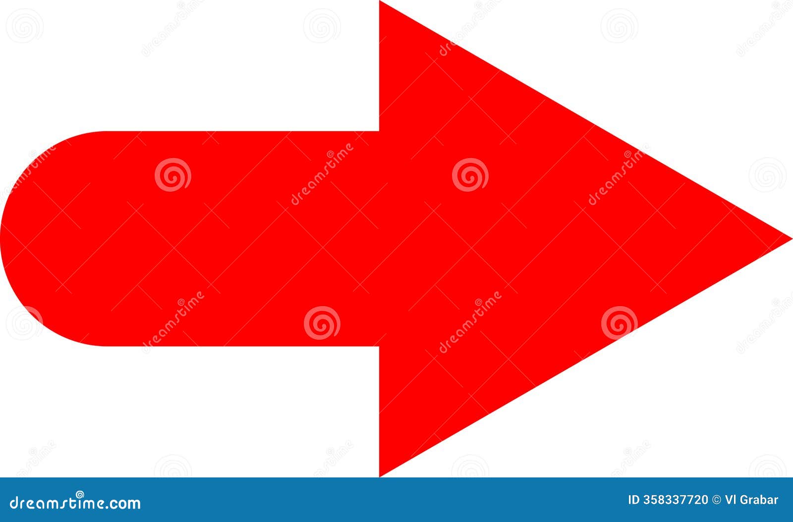 Icon Red Arrow Direction Vector on a White Background Stock Vector ...