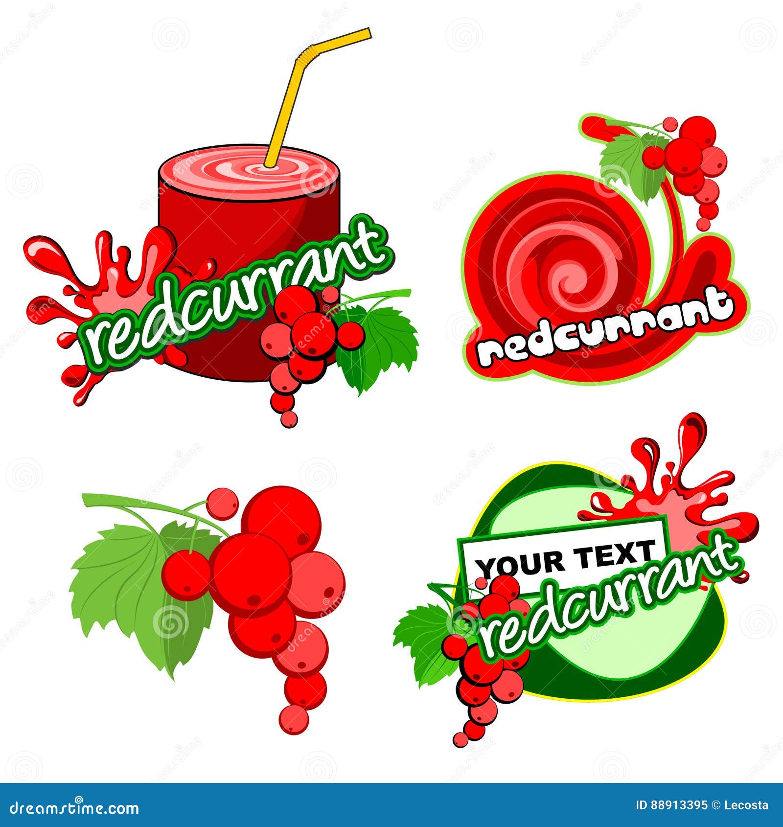 Icon Red Currant Vector Illustration Stock Illustration - Illustration ...