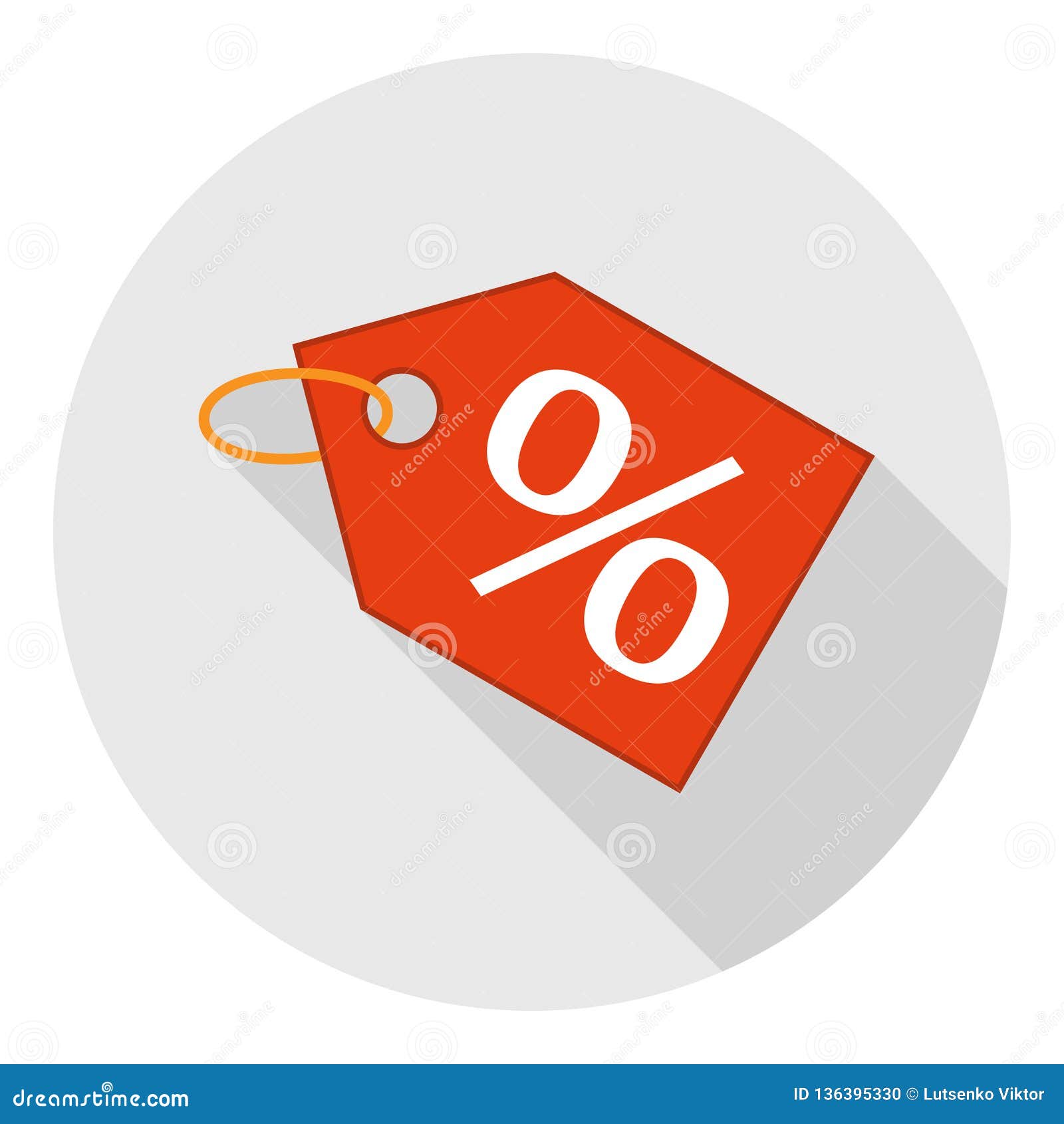 Cool icon red discount stock illustration. Illustration of cardboard ...