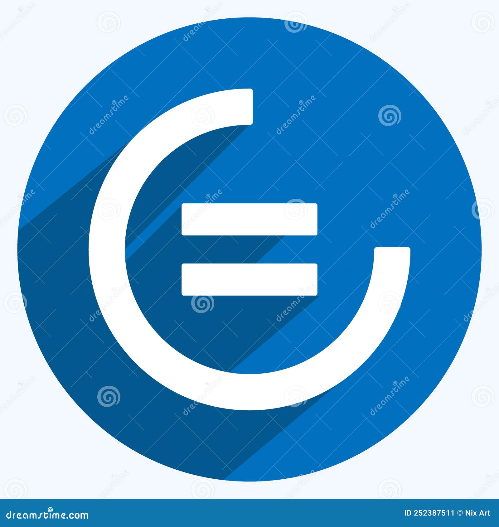 Icon Reduced Inequality. Suitable for Community Symbol. Long Shadow ...