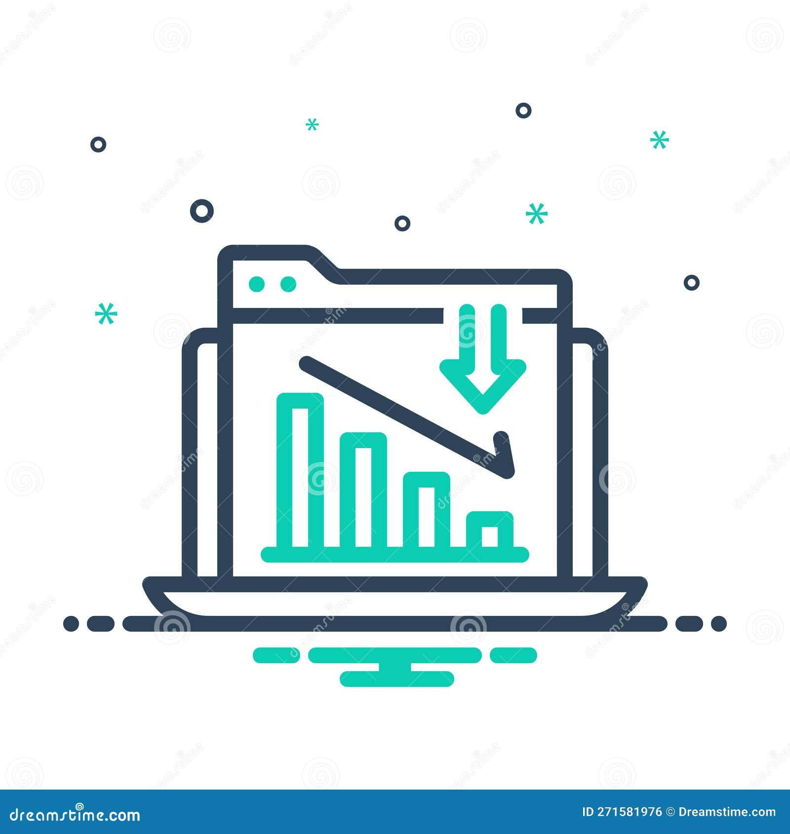 Mix Icon for Reduces, Curtail and Retract Stock Vector - Illustration ...