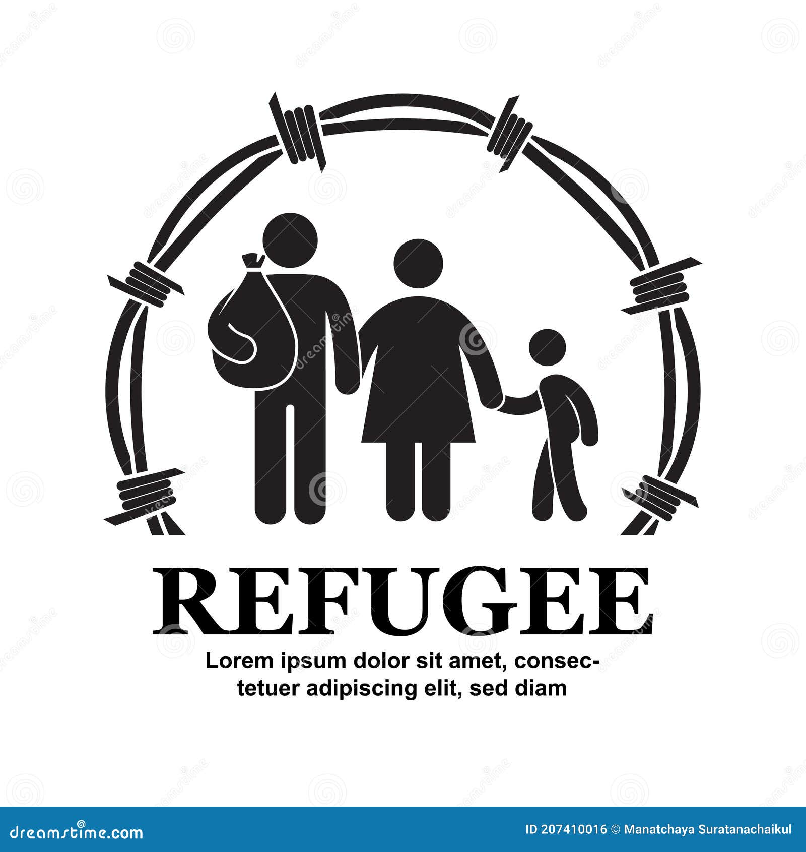 Refugee Icon Symbol Cartoon Vector | CartoonDealer.com #207410011 Refugee Icon Symbol Cartoon Vector | CartoonDealer.com #207410011