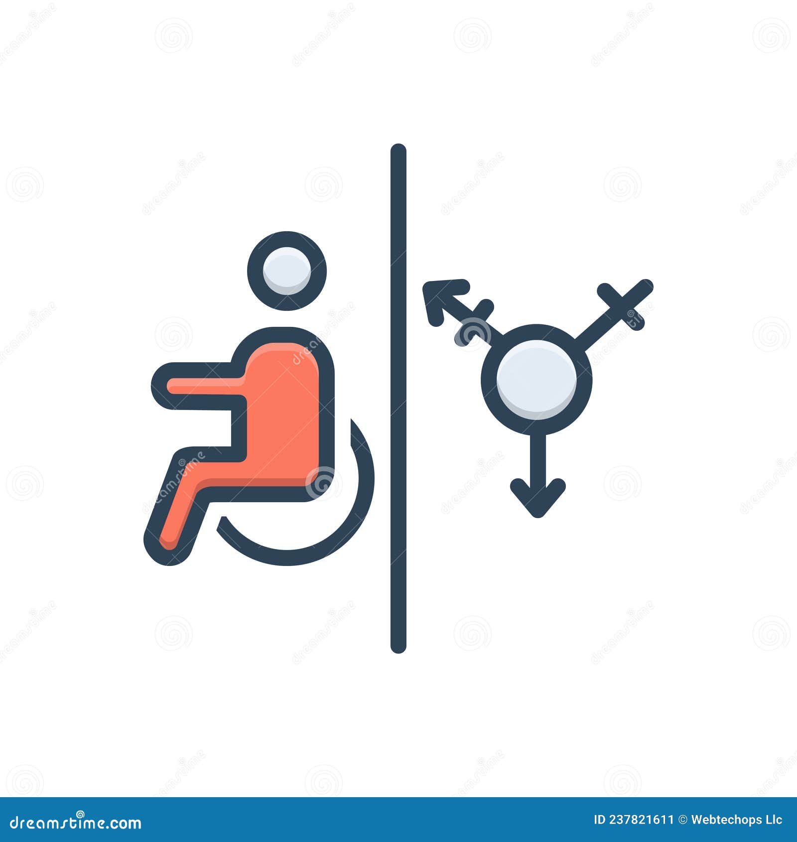 Color Illustration Icon for Regardless, Neutral and Anyway Stock ...