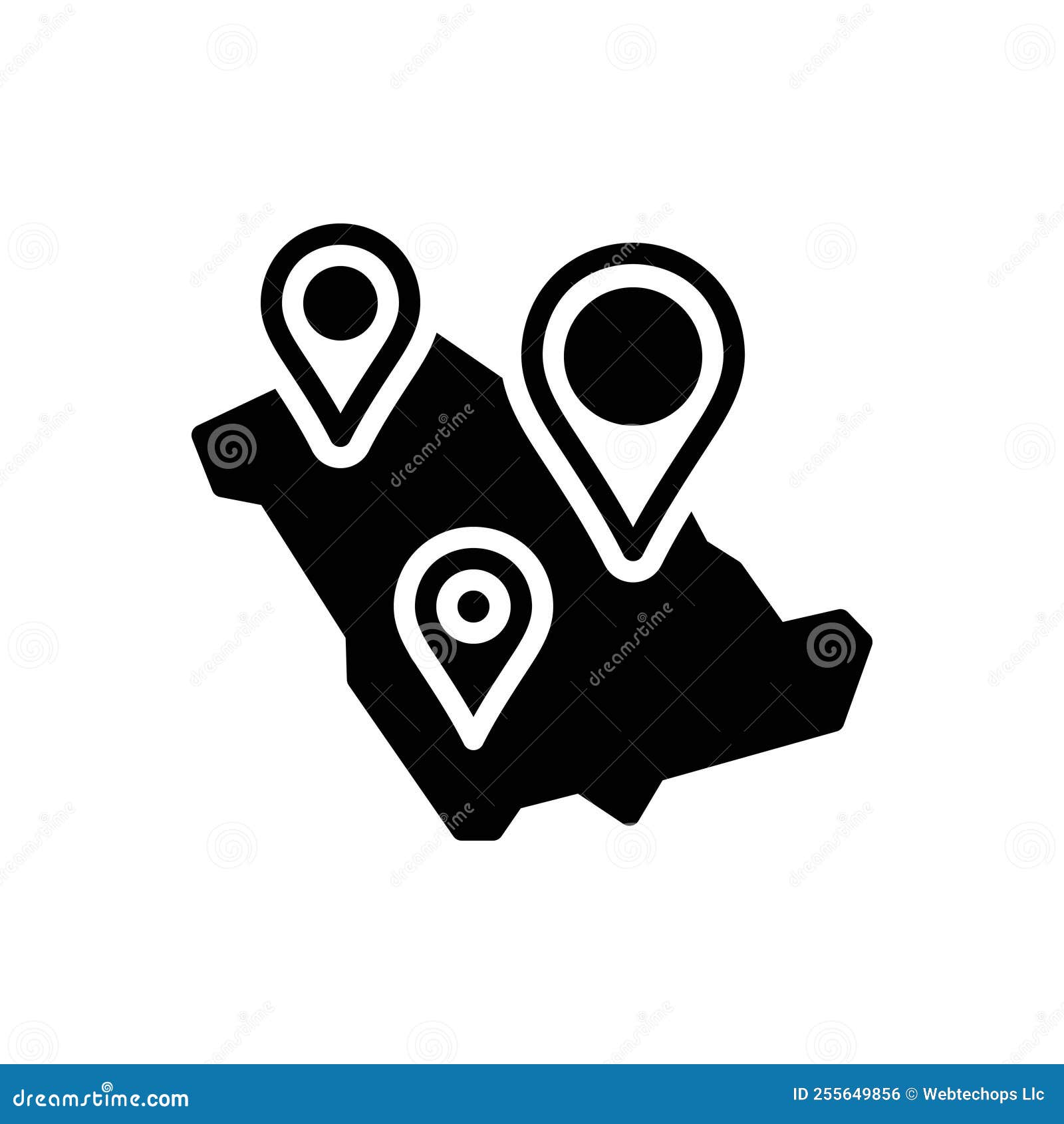 Locality Area Map Sketch. City And Village. Map For Board Game. Hand ...