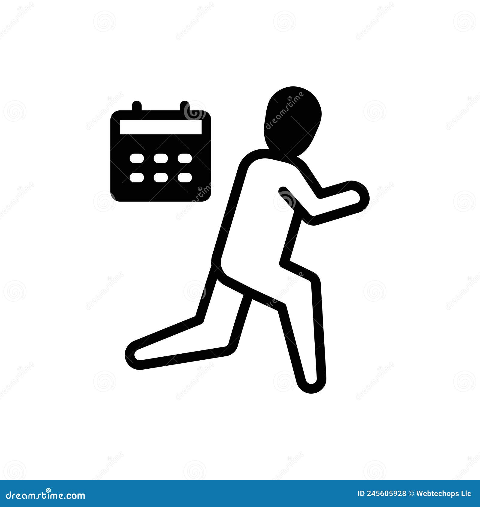 Black Solid Icon for Regularly, Steady and Regulable Stock Vector ...