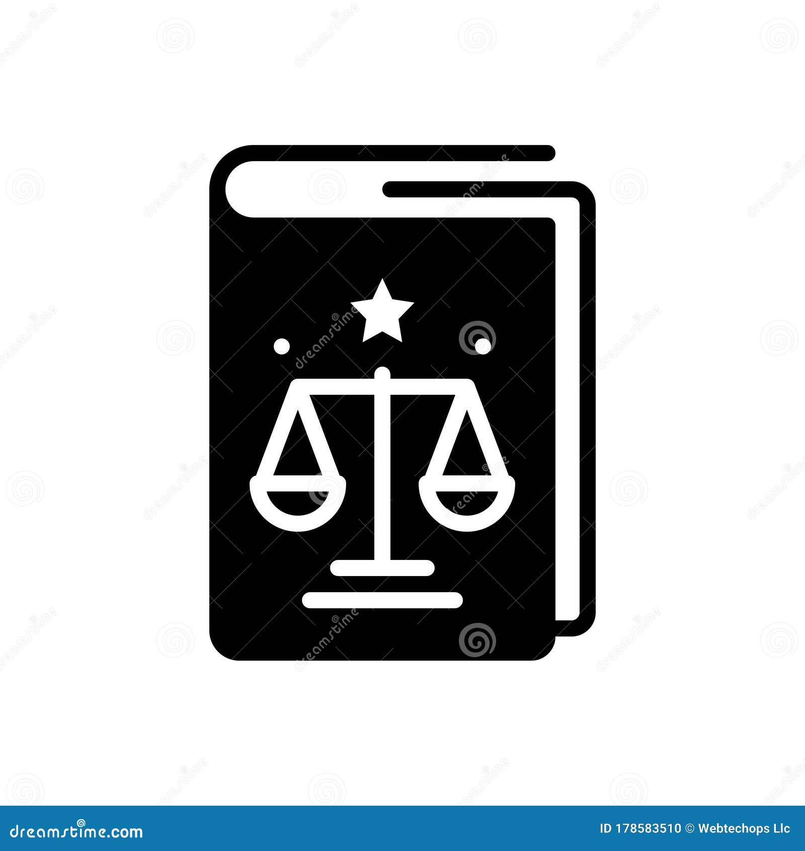 Black Solid Icon for Regulation, Law and Precept Stock Vector ...