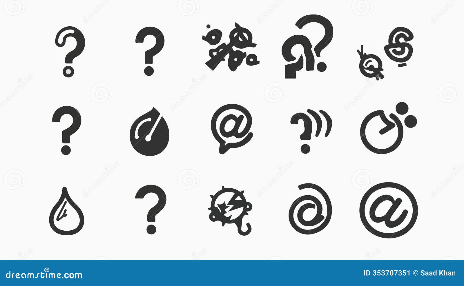 Assessment Question Mark Icon for Professional Presentations Stock ...
