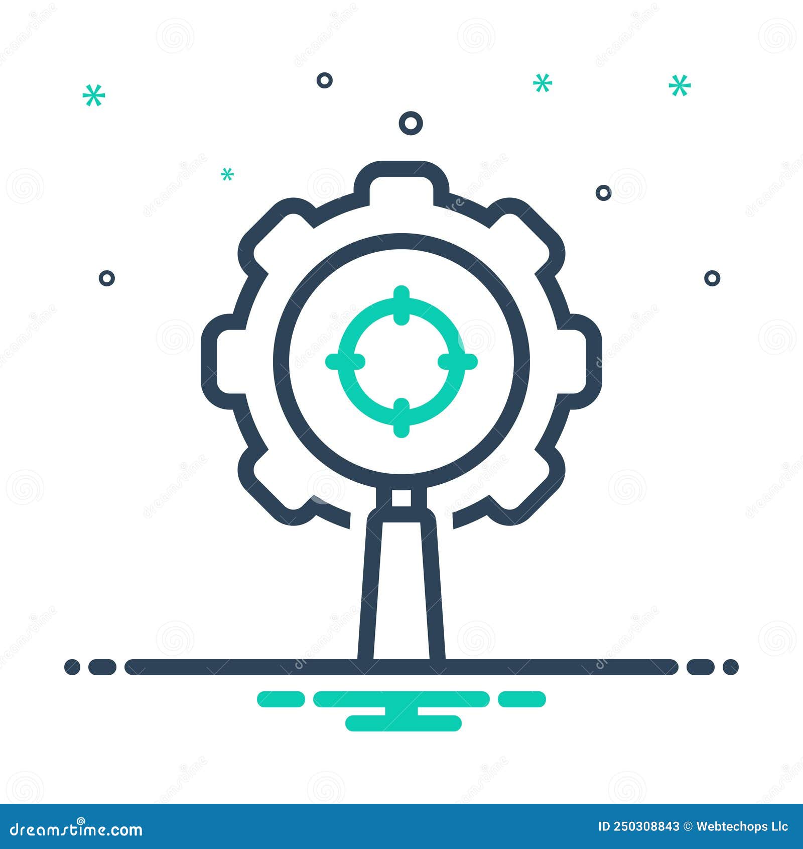 Mix Icon for Relevant, Episodic and Pertinent Stock Illustration ...