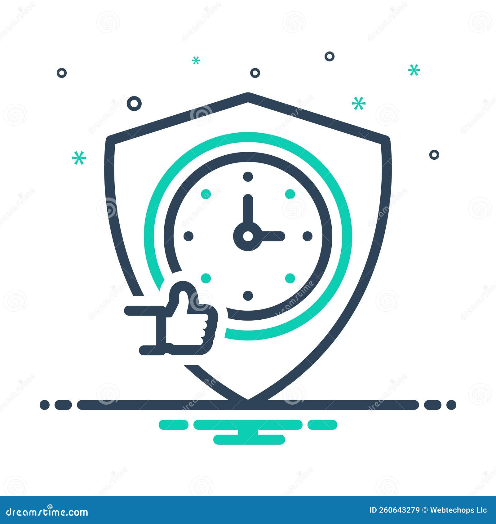 Mix Icon for Reliability, Convincement and Faithfulness Stock Vector ...