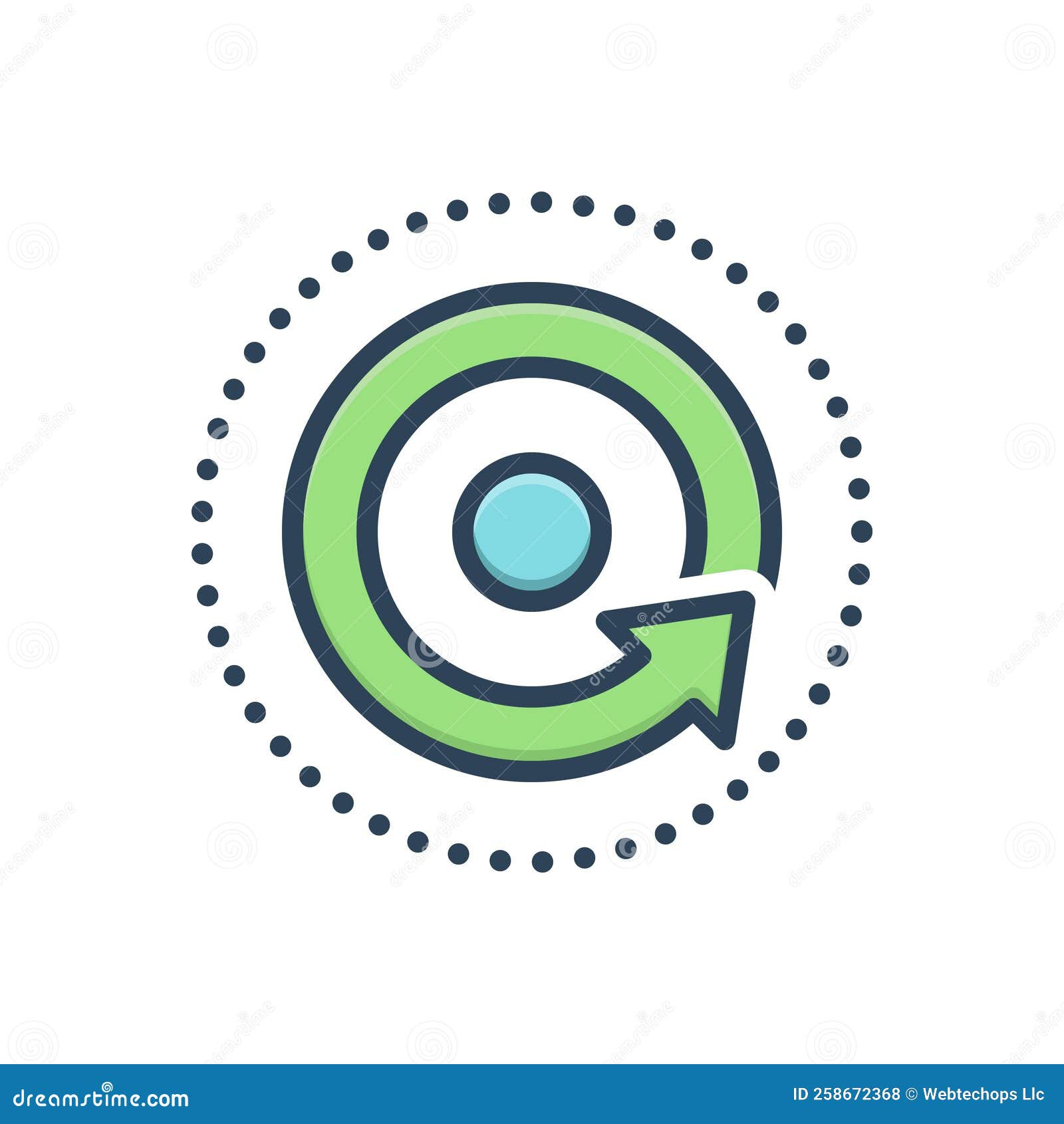 Color Illustration Icon for Reload, Refresh and Restore Stock Vector ...