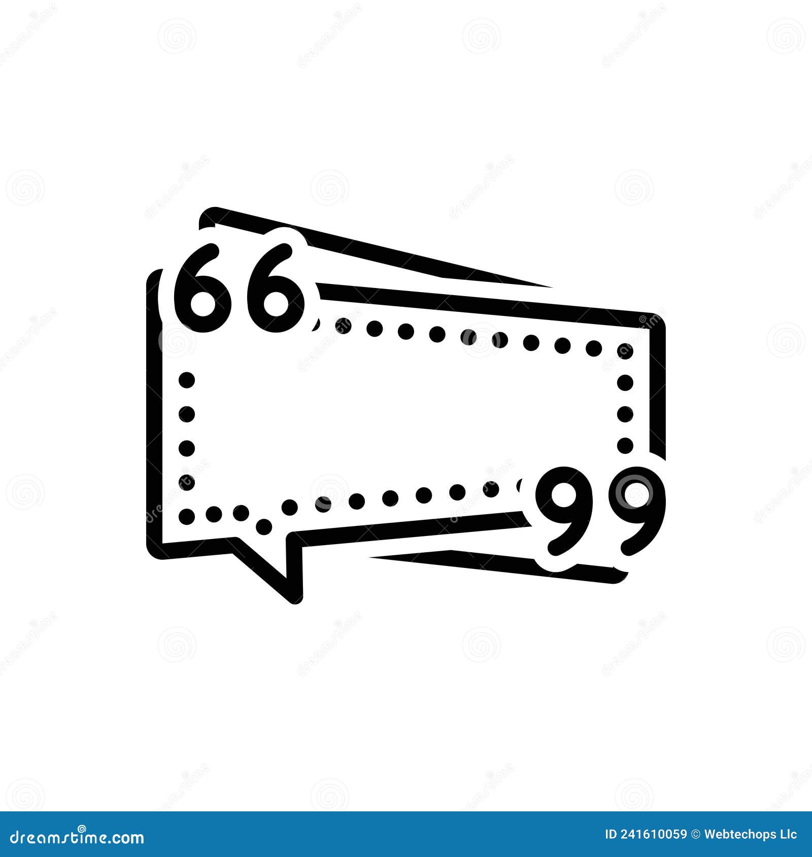 Black Line Icon for Remark, Banner and Label Stock Vector ...