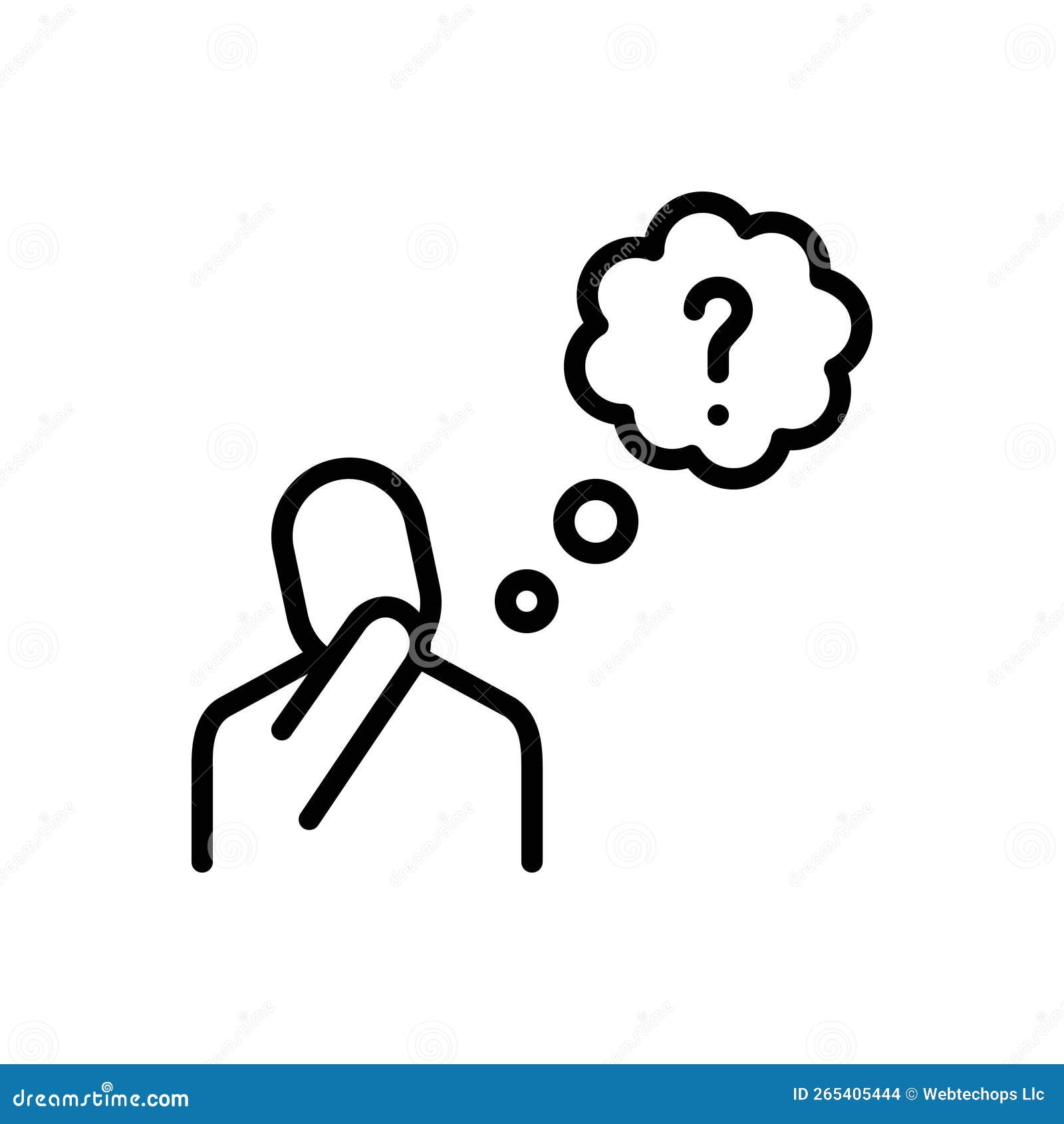 Black Line Icon for Remembered, Memory and Recall Stock Vector ...