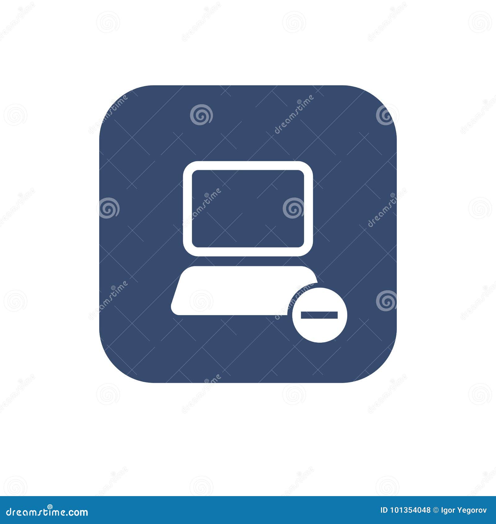 Icon remove computer stock vector. Illustration of plus - 101354048