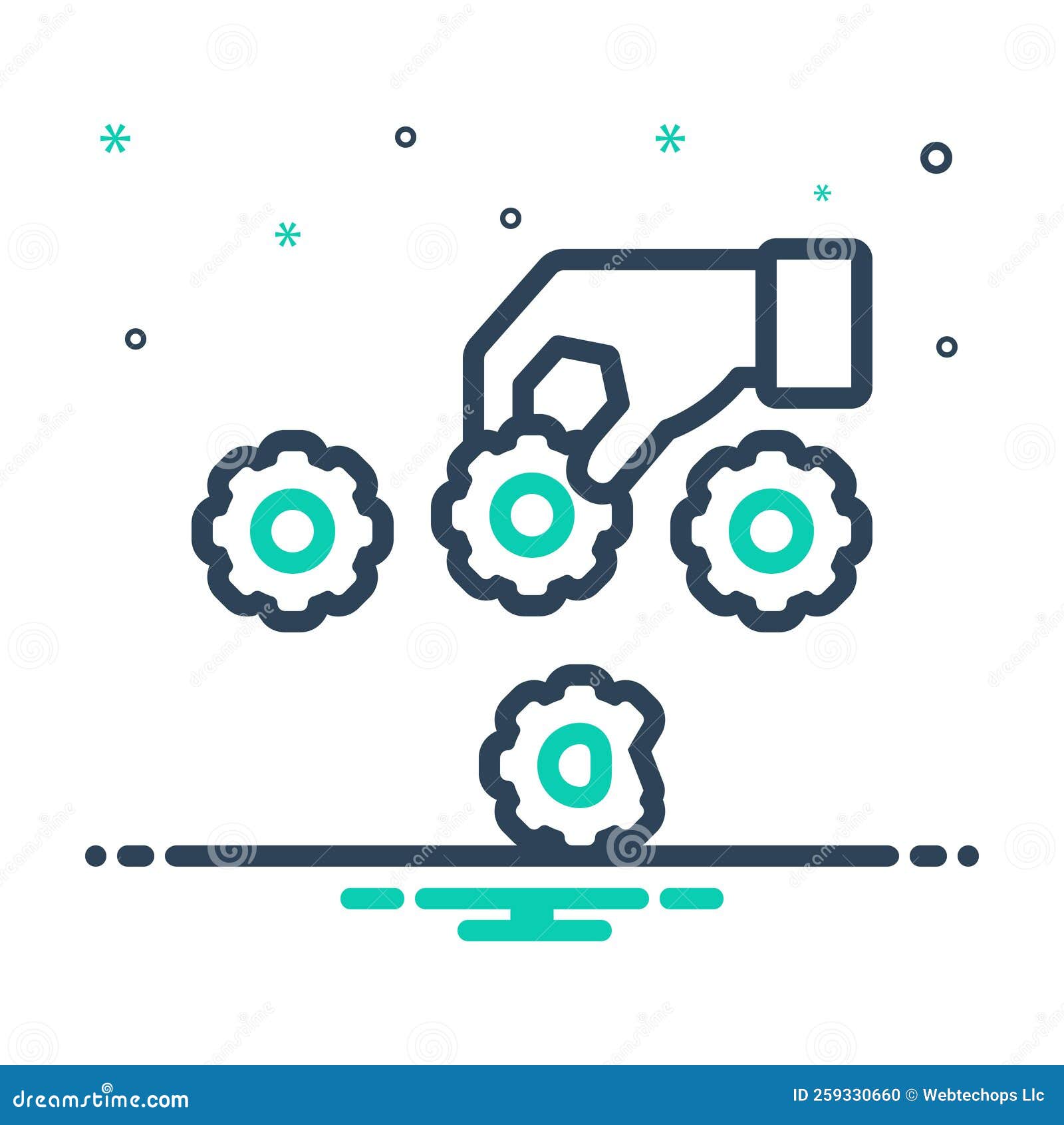 Mix Icon for Replaced, Change and Exchange Stock Illustration ...