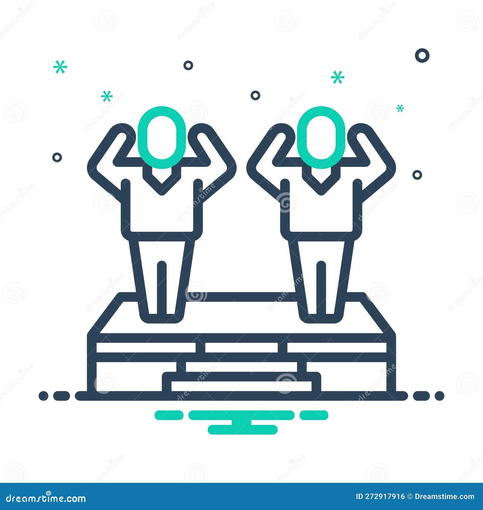 Mix Icon for Replica, Replication and Genetic Stock Illustration ...