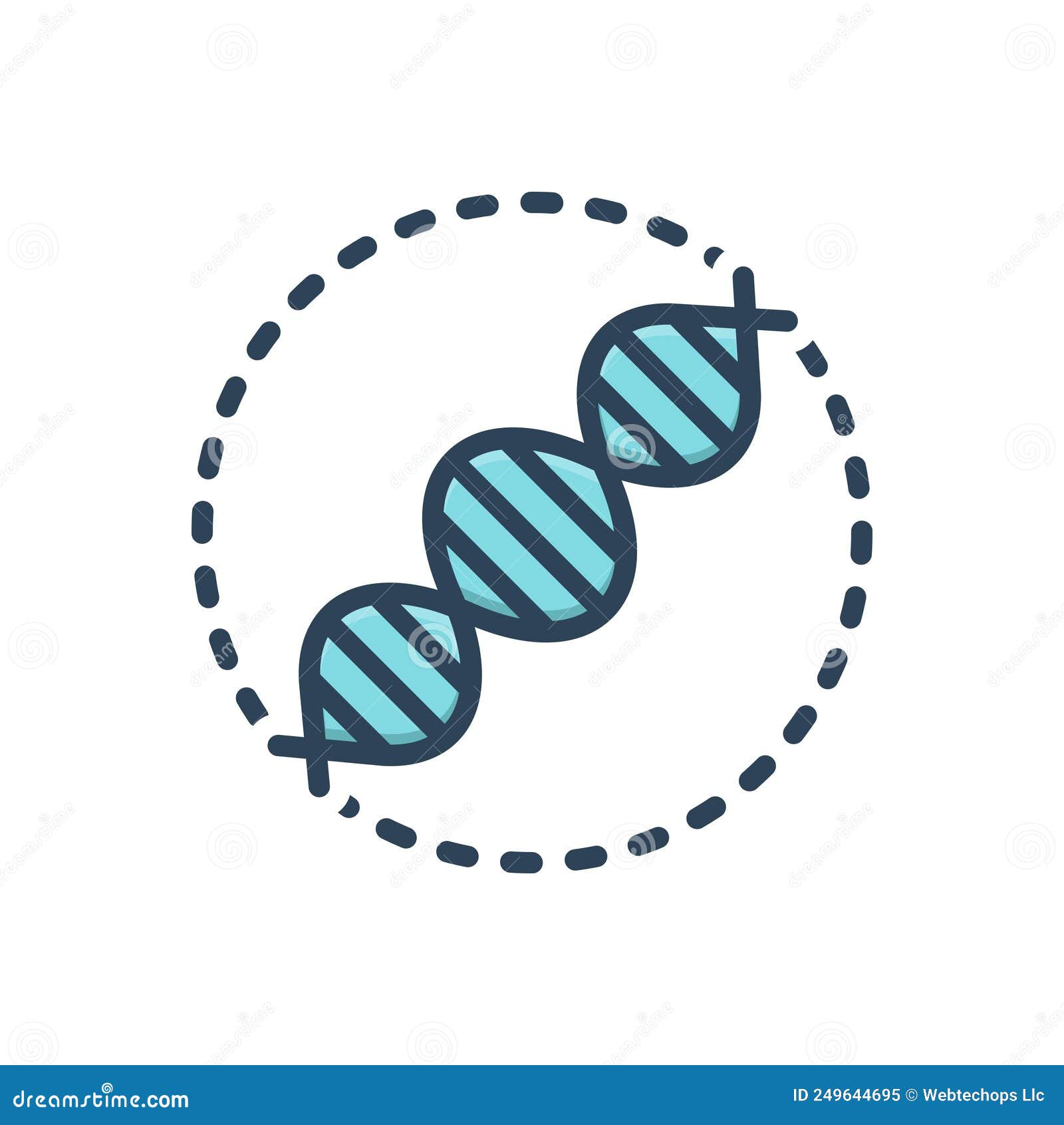 Color Illustration Icon for Replication, Reproduction and Dna Stock ...