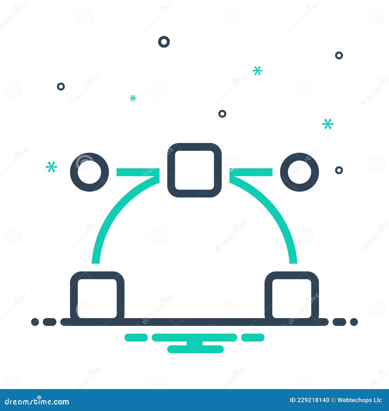 Mix Icon for Represent, Pen and Tool Stock Vector - Illustration of ...