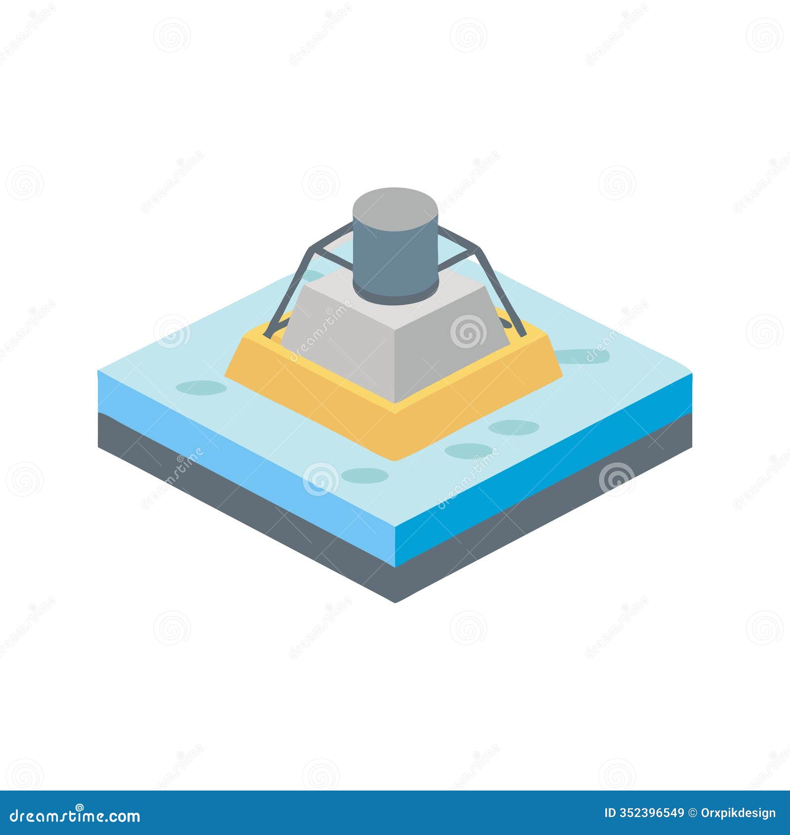 Concrete Float Design Icon for Leveling Surfaces Stock Illustration ...