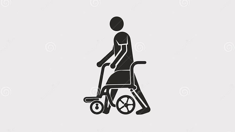Empowerment through Representation: Amputee Icon Symbolizing Disability ...