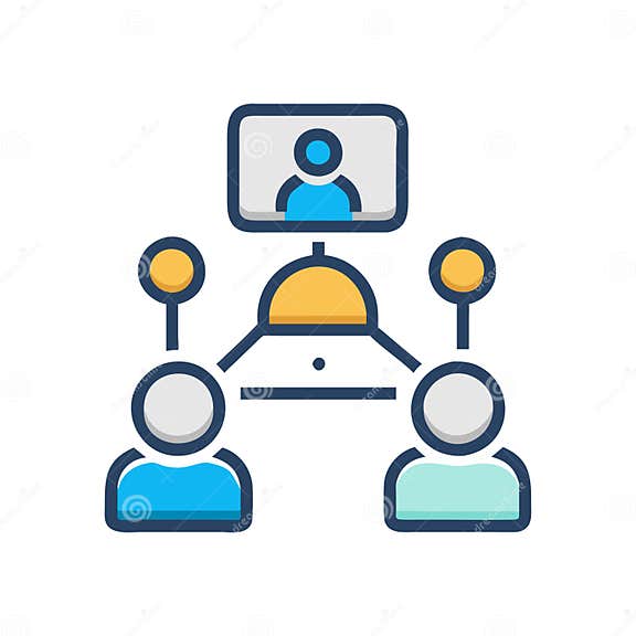 Collaborative Learning Environment Icon Stock Vector - Illustration of ...