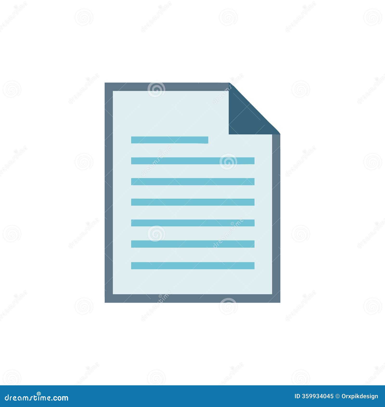 Paper Sheet Icon for Note Taking Stock Illustration - Illustration of ...