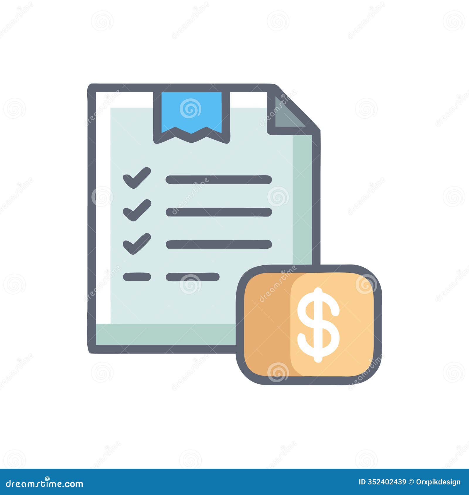 Purchase Order Icon for E-Commerce Process Stock Illustration ...