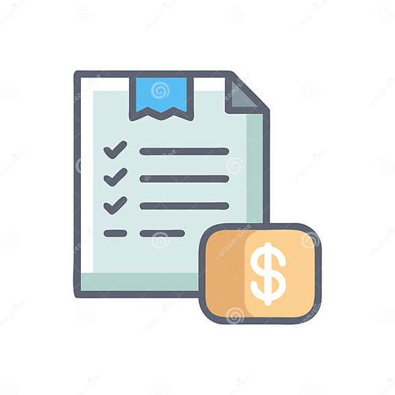 Purchase Order Icon for E-Commerce Process Stock Illustration ...