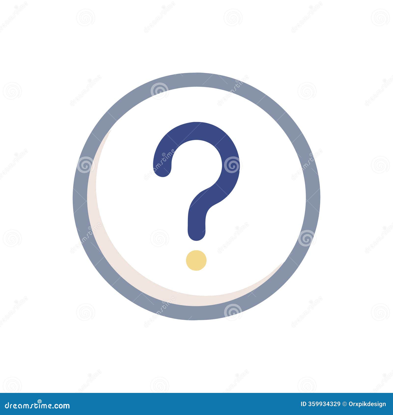 Question Mark Icon for Inquiry Stock Illustration - Illustration of ...