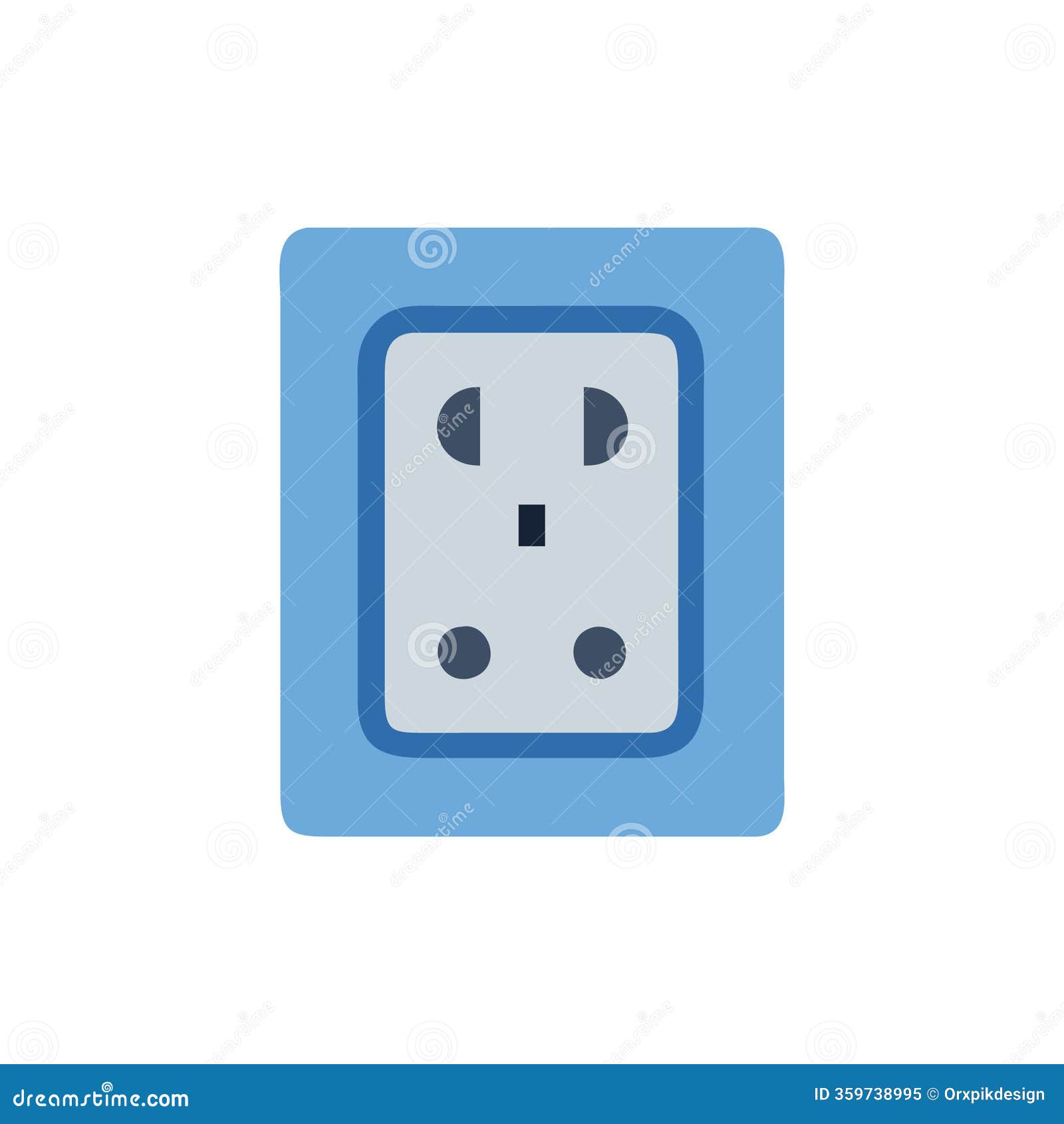 LAN Wall Socket In 3 Different Alternating Colors Royalty-Free Stock ...