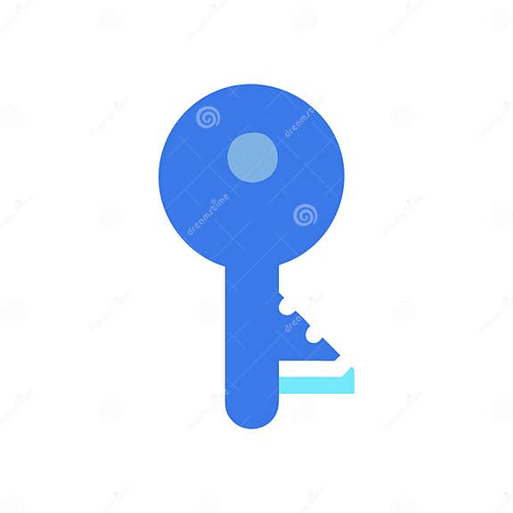 Security Key Icon for Access Control Stock Illustration - Illustration ...