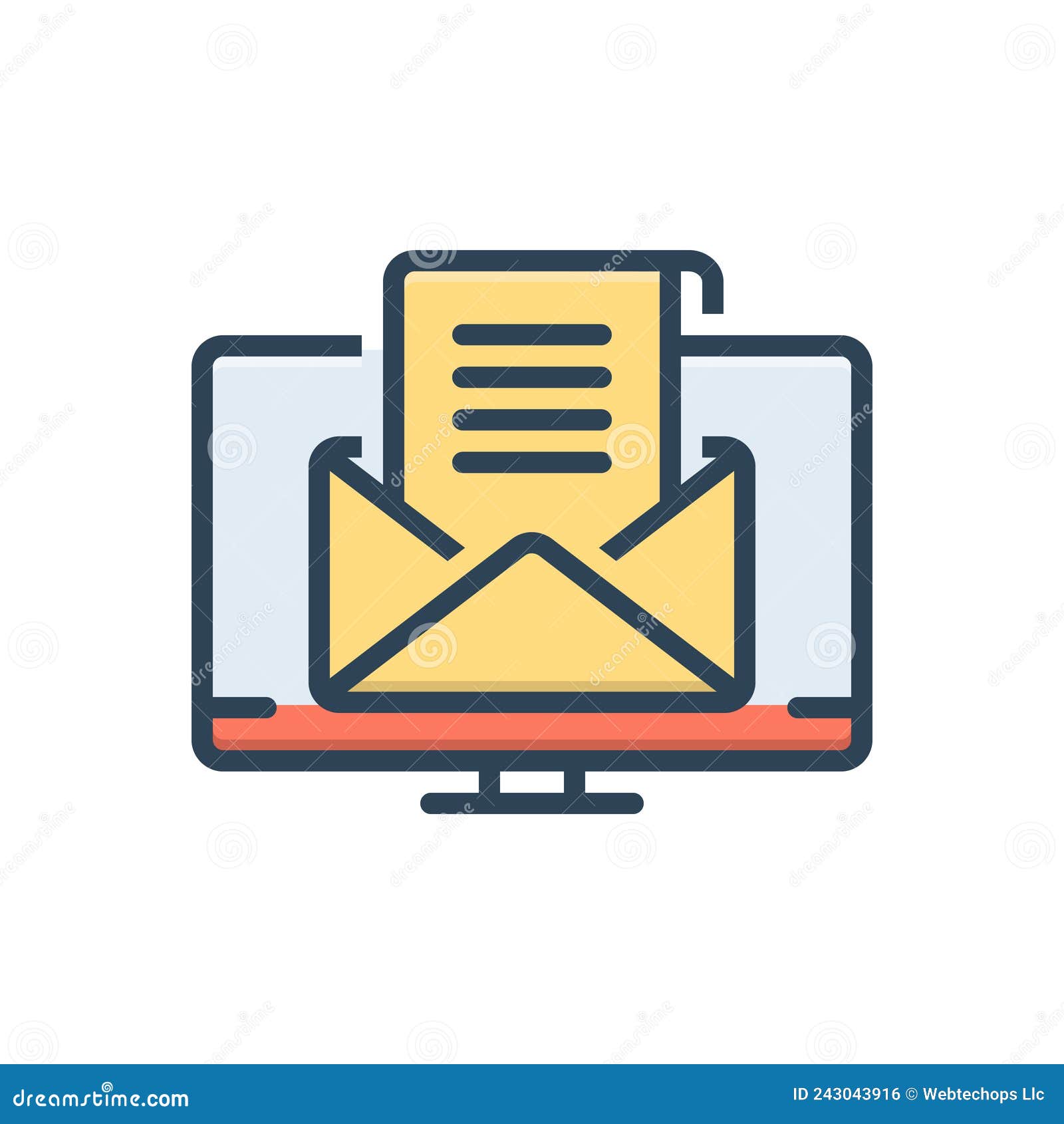 Color Illustration Icon for Request, Content and Application Stock ...