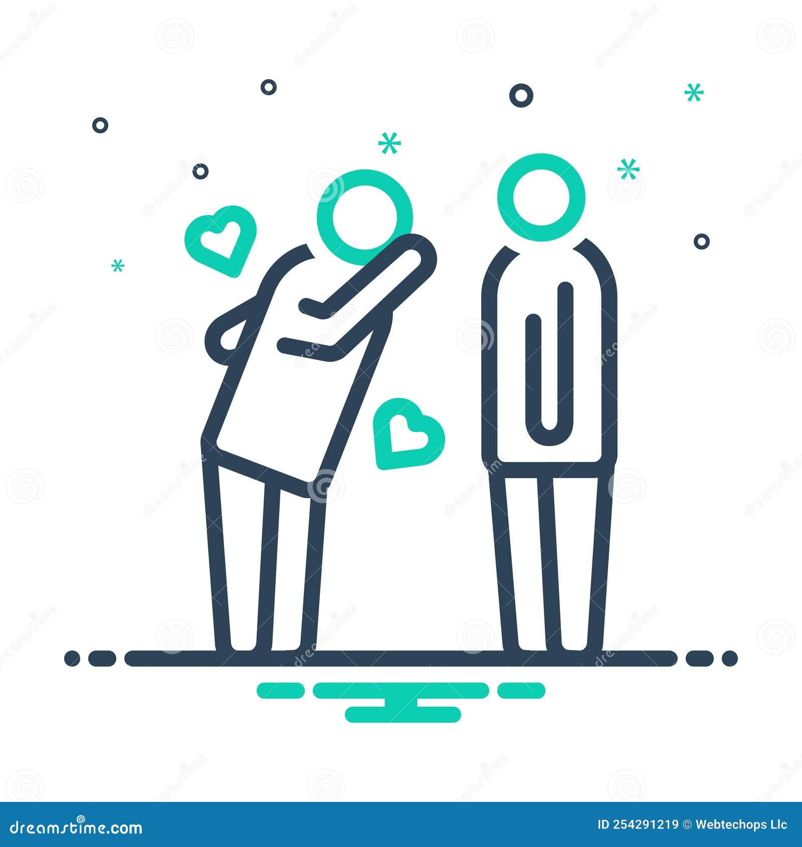 Mix Icon for Respect, Love and Regard Stock Vector - Illustration of ...