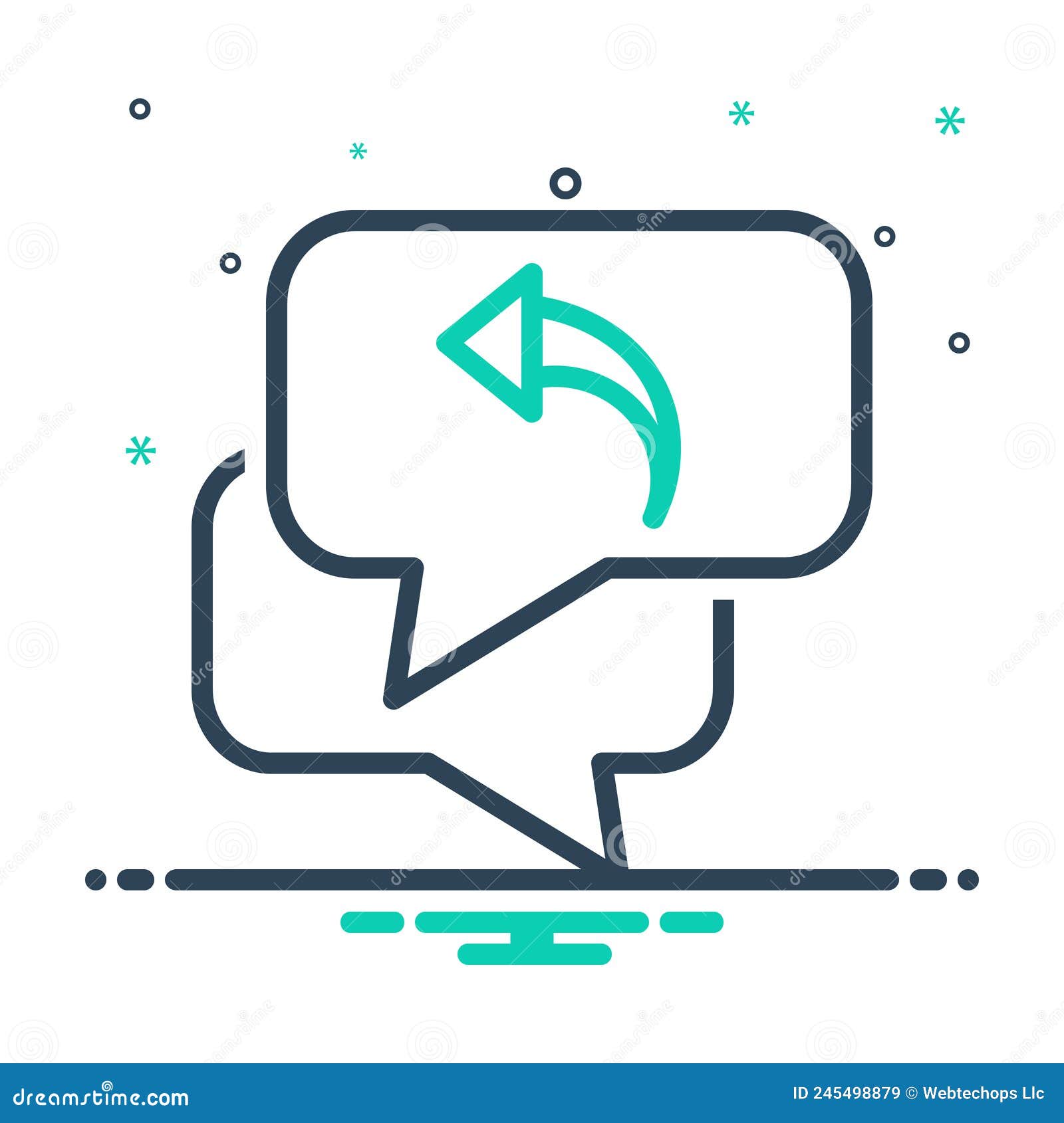 Mix Icon for Respond, Answer and Communication Stock Illustration ...