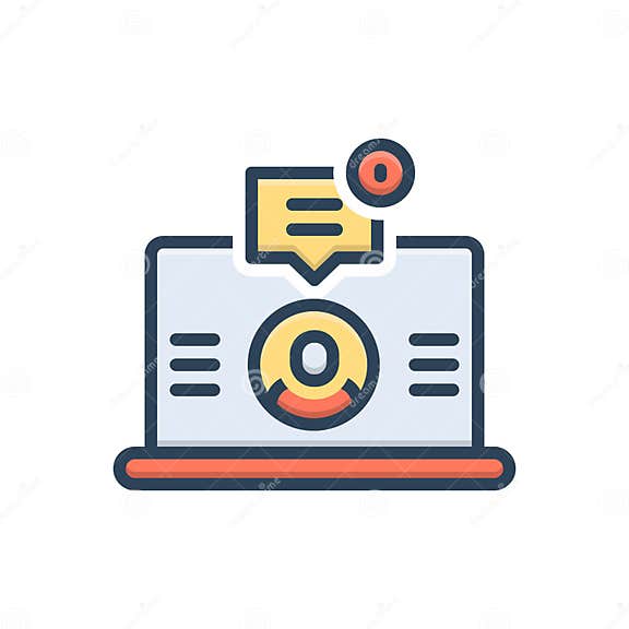Color Illustration Icon for Respond, Response and Reaction Stock Vector ...