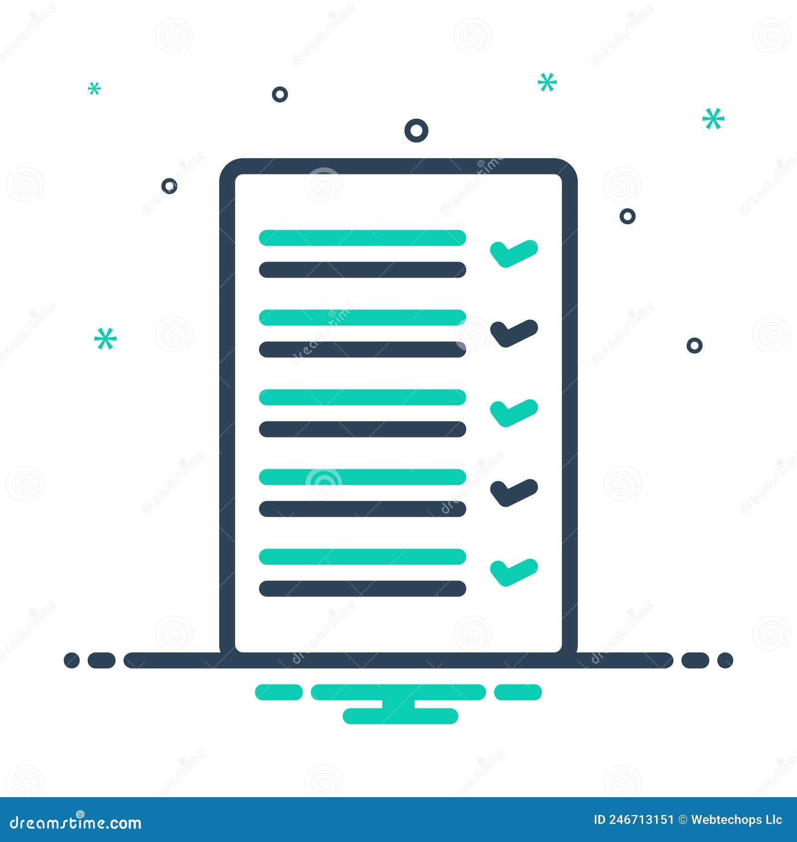 Mix Icon for Result, Outcome and Outgrowth Stock Illustration ...