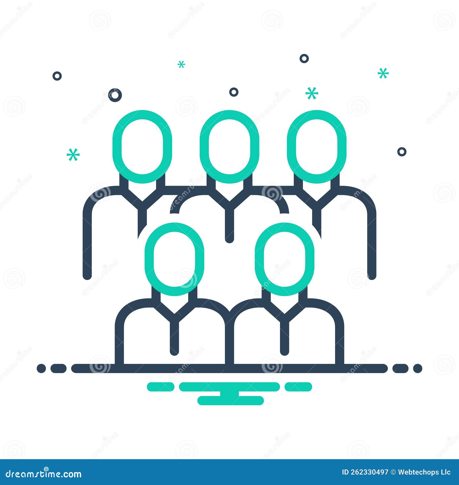 Mix Icon for Reunion, Reconciliation and Combination Stock Vector ...