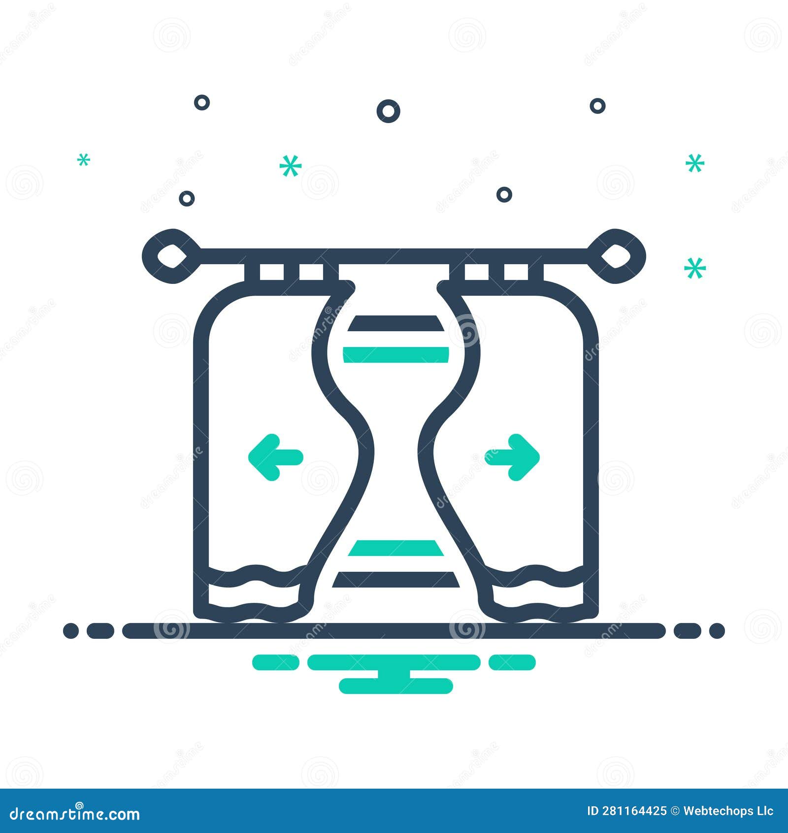 Mix Icon for Reveal, Disclose and Let Out and Expose Stock Vector ...