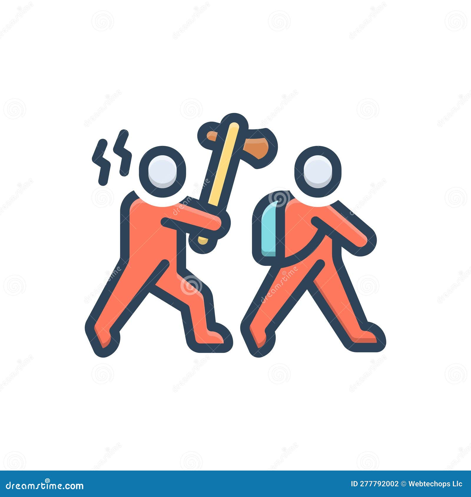 Color Illustration Icon for Revenge, Attack and Vendetta Stock ...