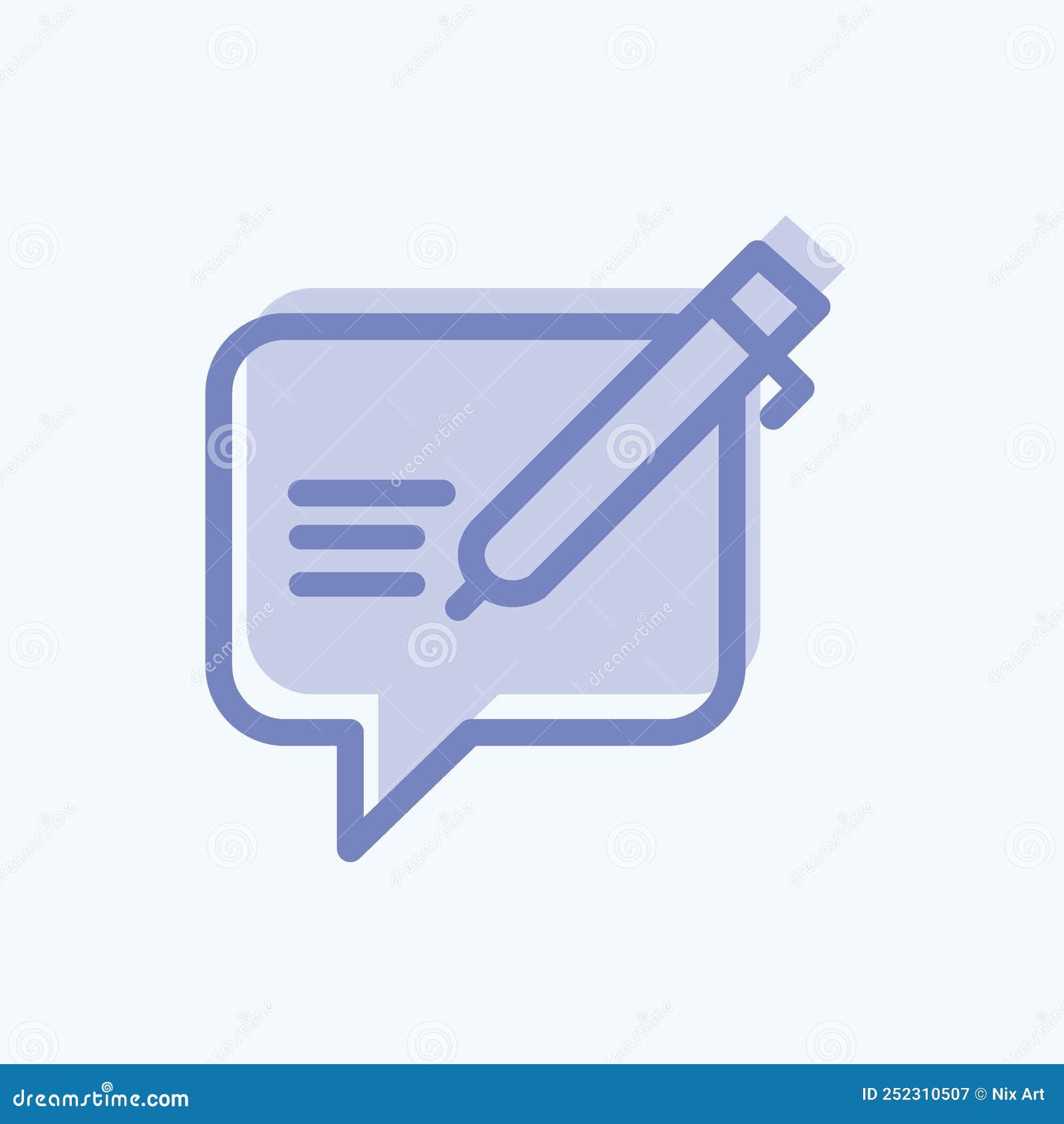 Icon Review. Suitable for Feedback Symbol. Two Tone Style. Simple ...