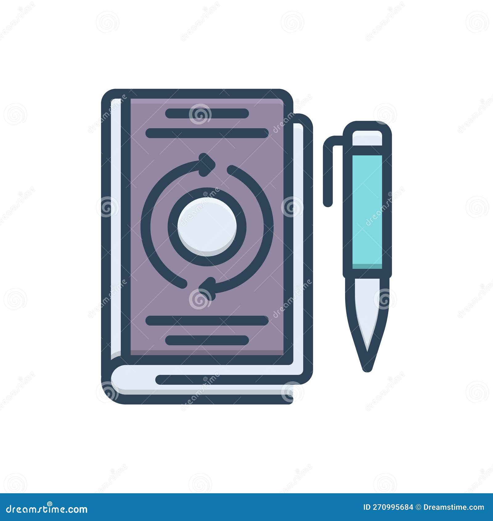 Color Illustration Icon for Revision, Amendment and Rotation Stock ...