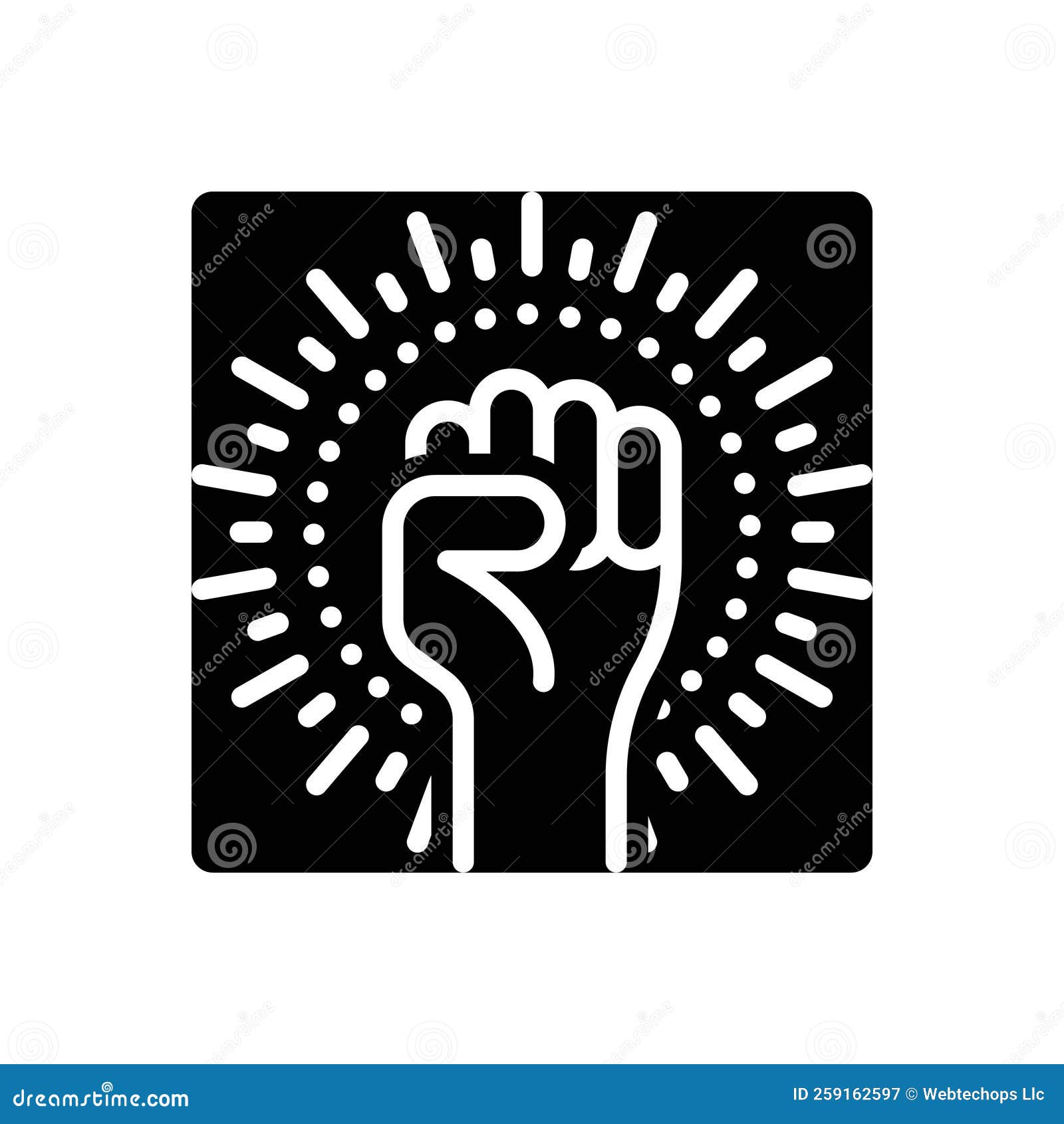 Black Solid Icon for Revolution, Putsch and Rebellion Stock Vector ...