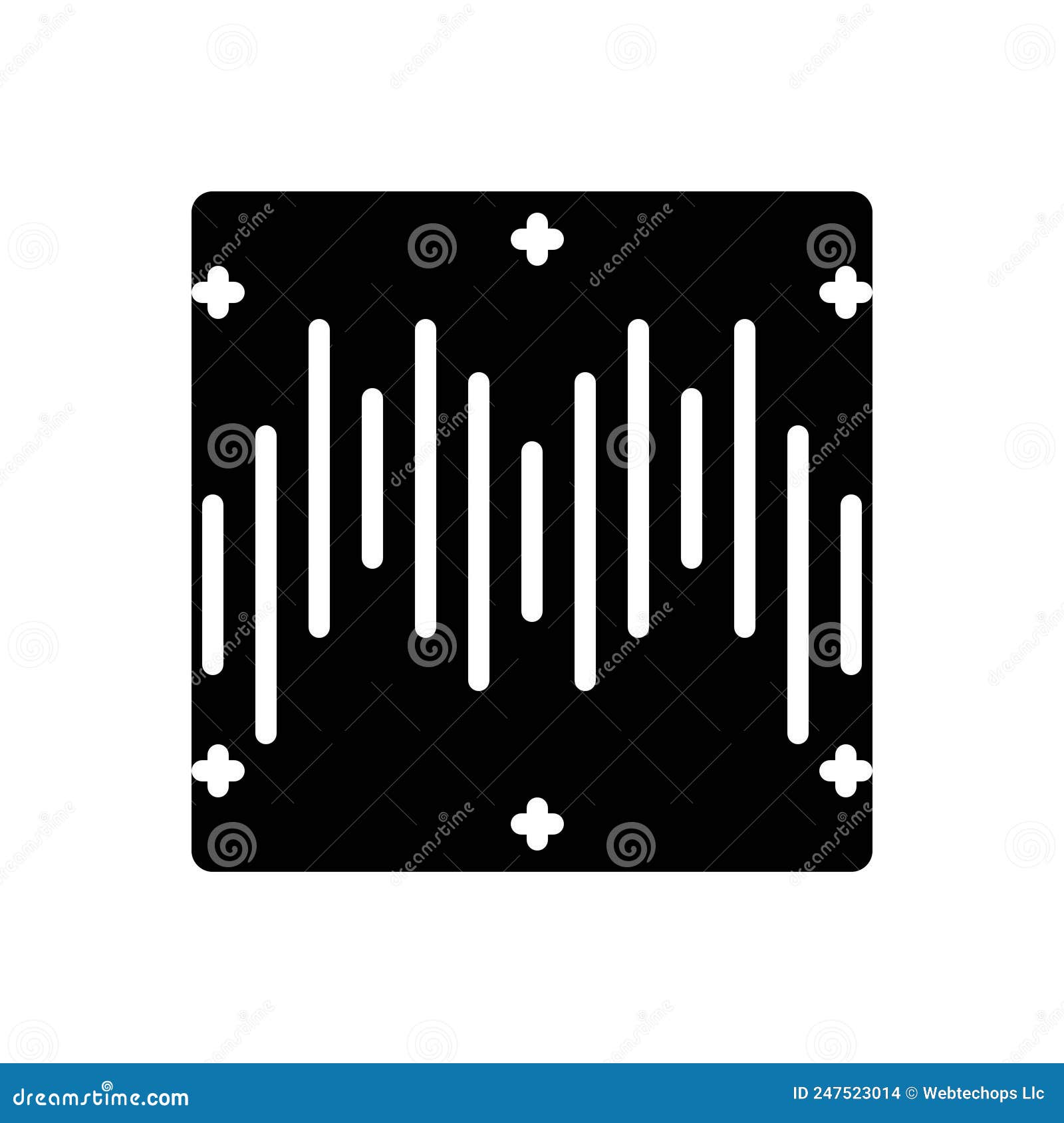 Black Solid Icon for Rhythm, Cadence and Timbre Stock Vector ...