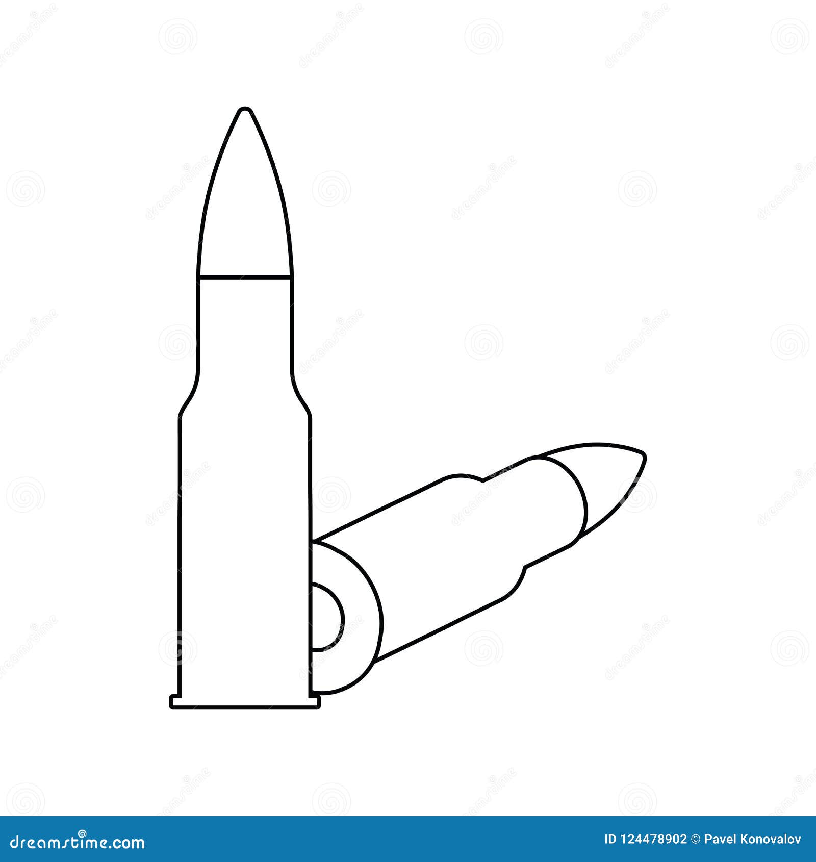 Icon of rifle ammo stock vector. Illustration of forces - 124478902 Icon of rifle ammo stock vector. Illustration of forces - 124478902