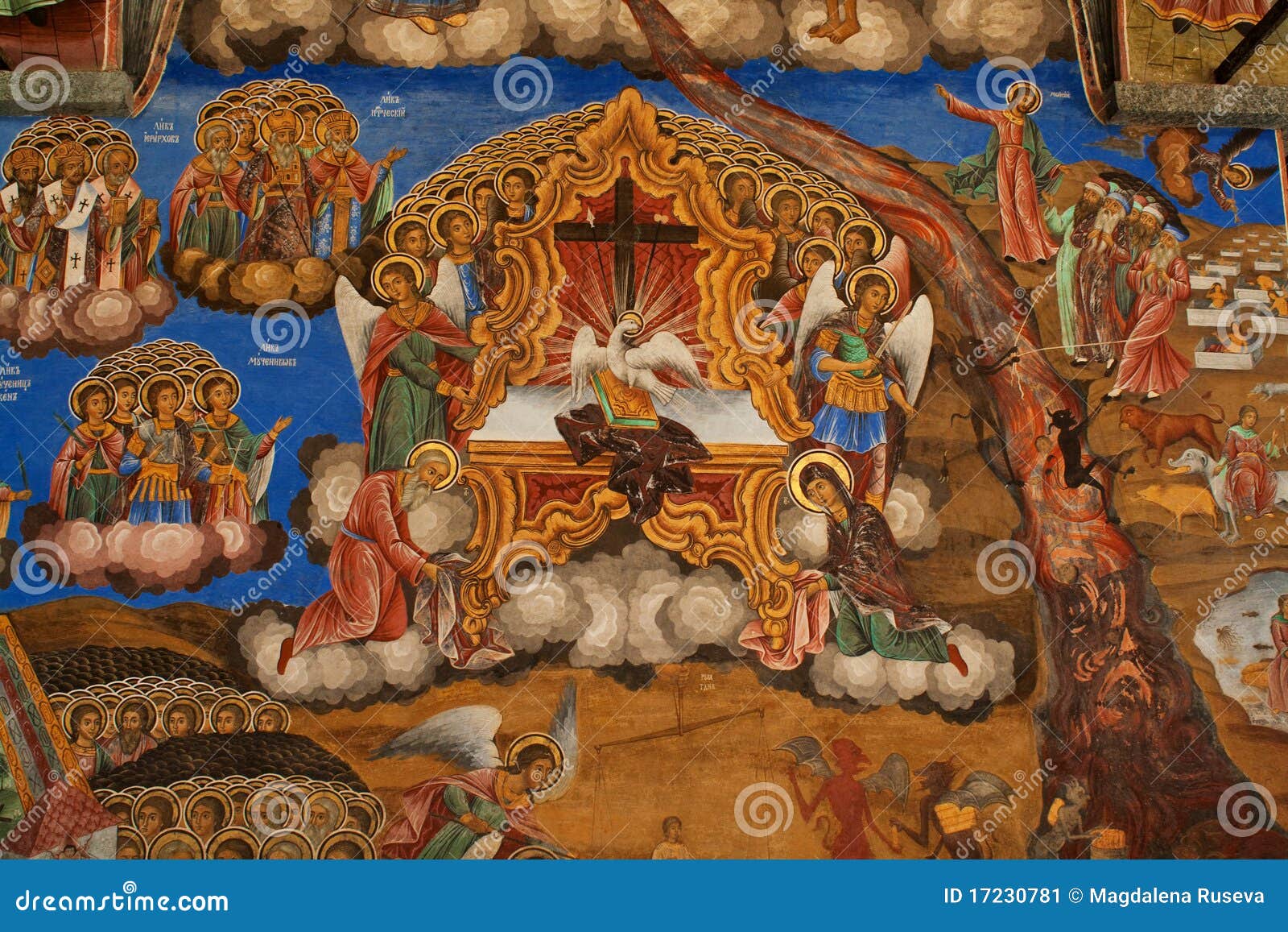 Icon in Rila Monastery stock image. Image of monastery - 17230781