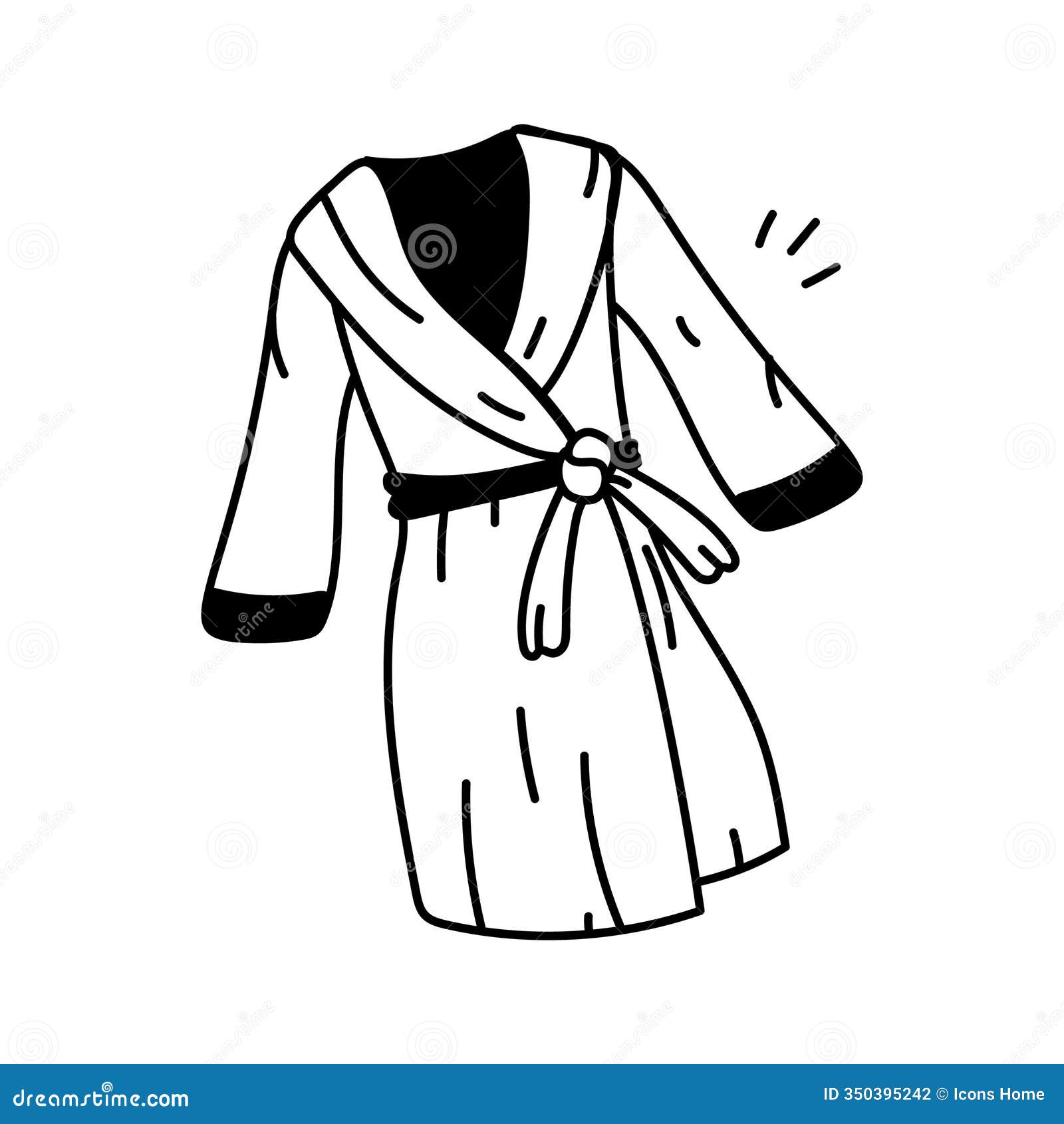 Icon of a Robe, Ideal for Spa, Beauty, and Relaxation Visuals Stock ...